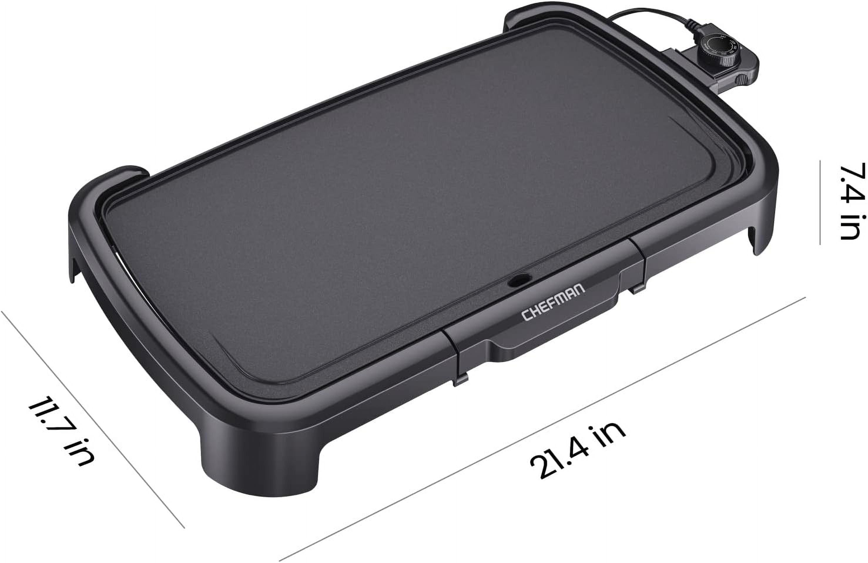 Electric Griddle with Removable Temp Control, Large Nonstick Cooking ...