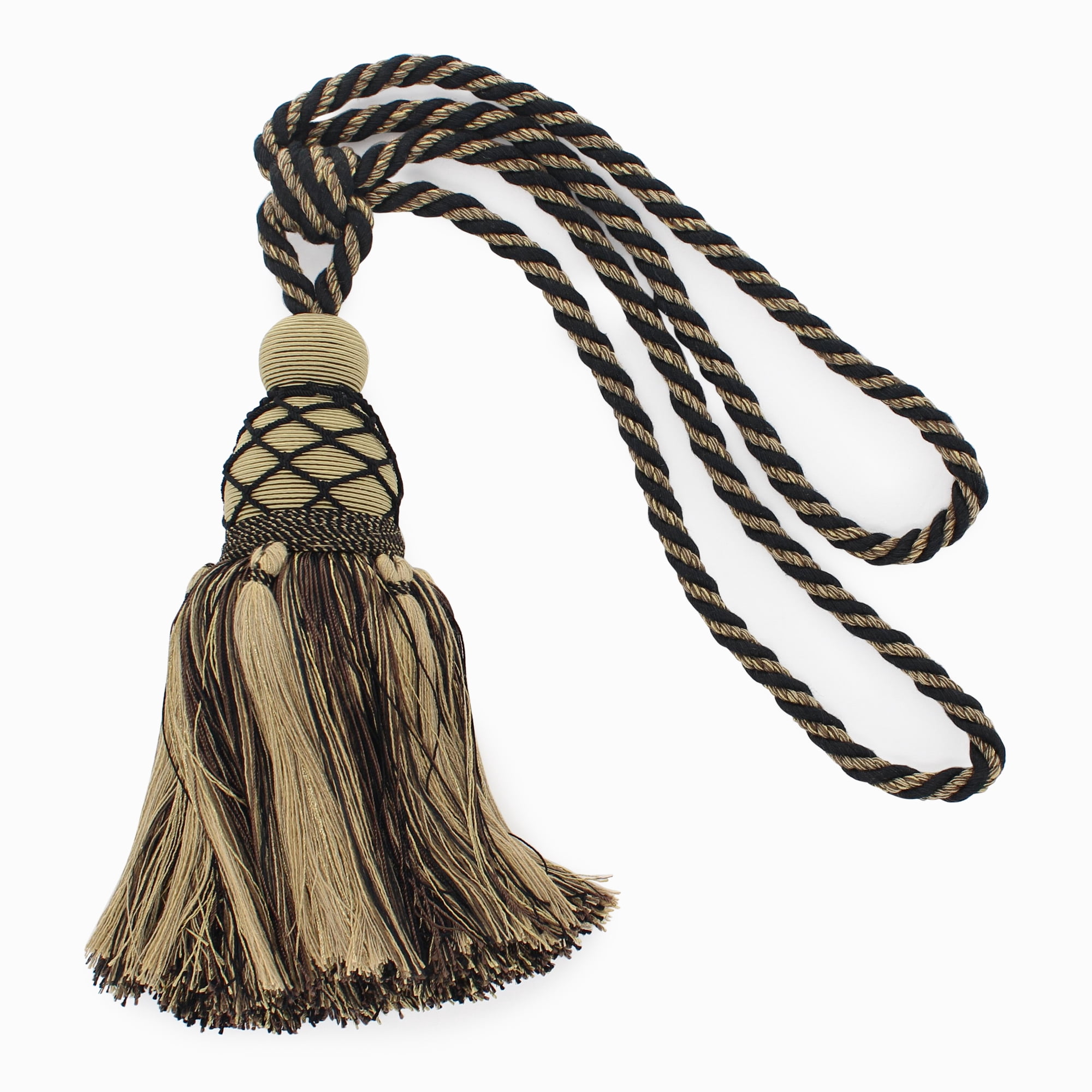 DECOPRO Large Beautiful Curtain & Drapery Tassel Tieback with Elegant ...