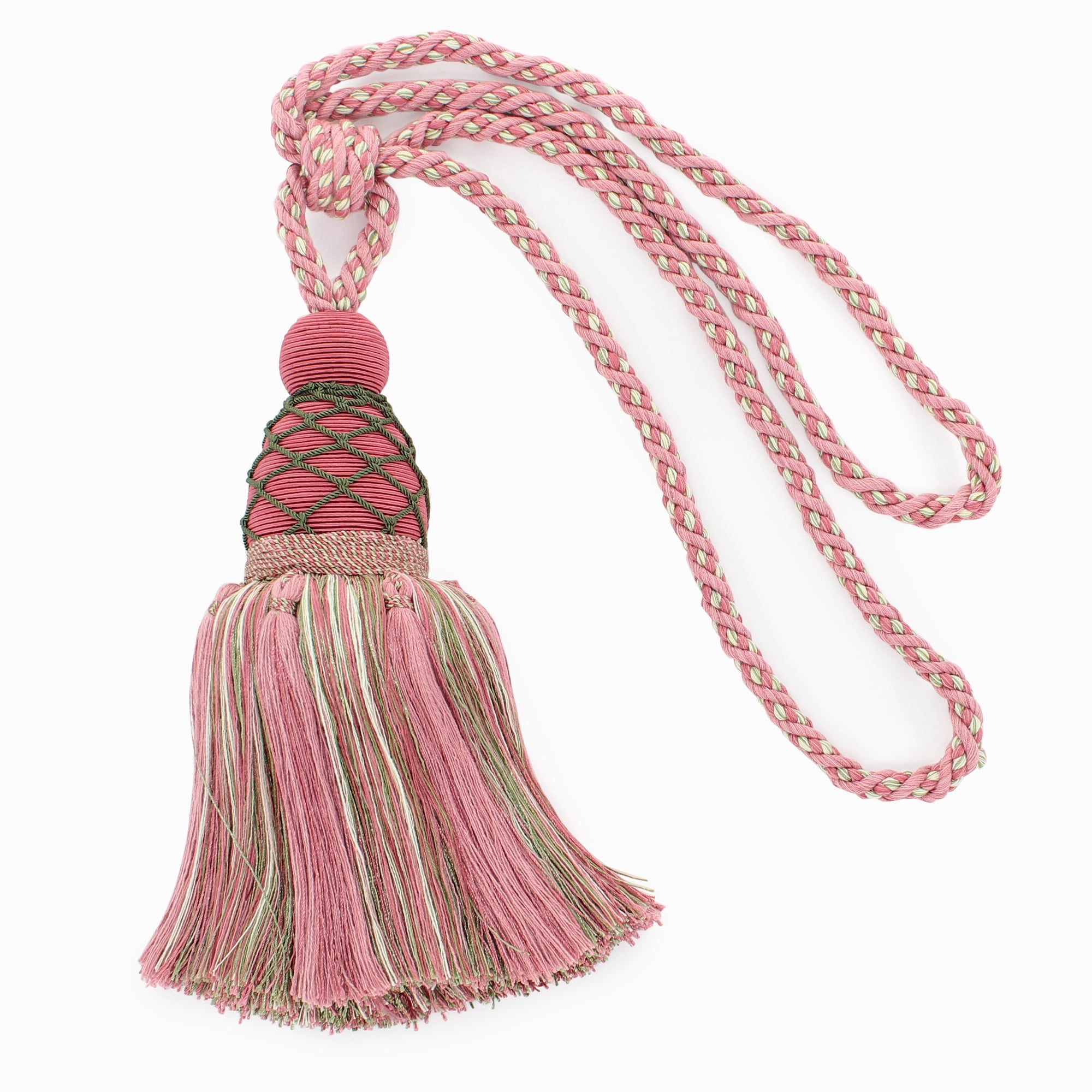 Large Elegant Curtain and Drapery Tassel Tieback, Tassel Length 9 1/2 ...