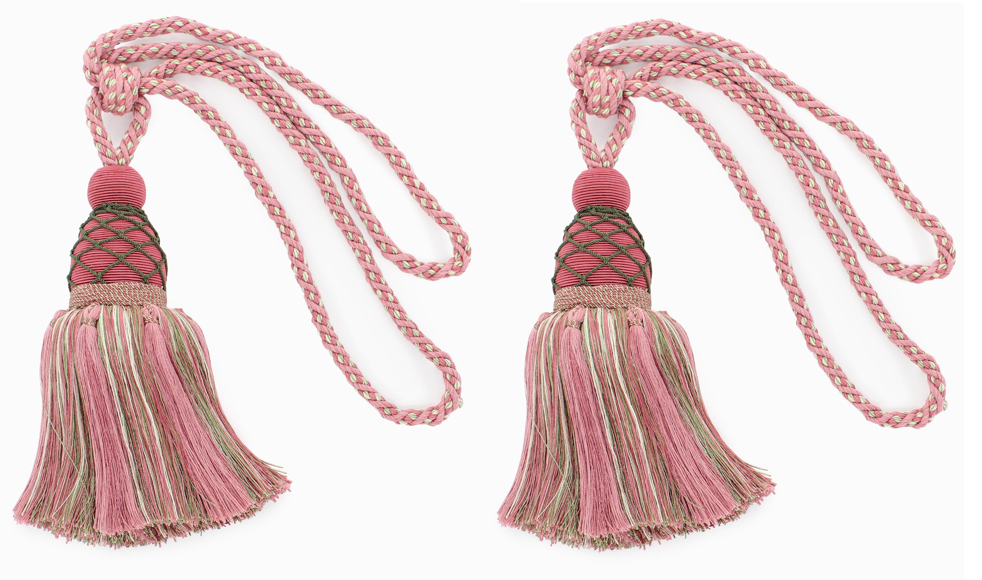 Large Elegant Curtain and Drapery Tassel Tieback, Tassel Length 9 1/2 ...