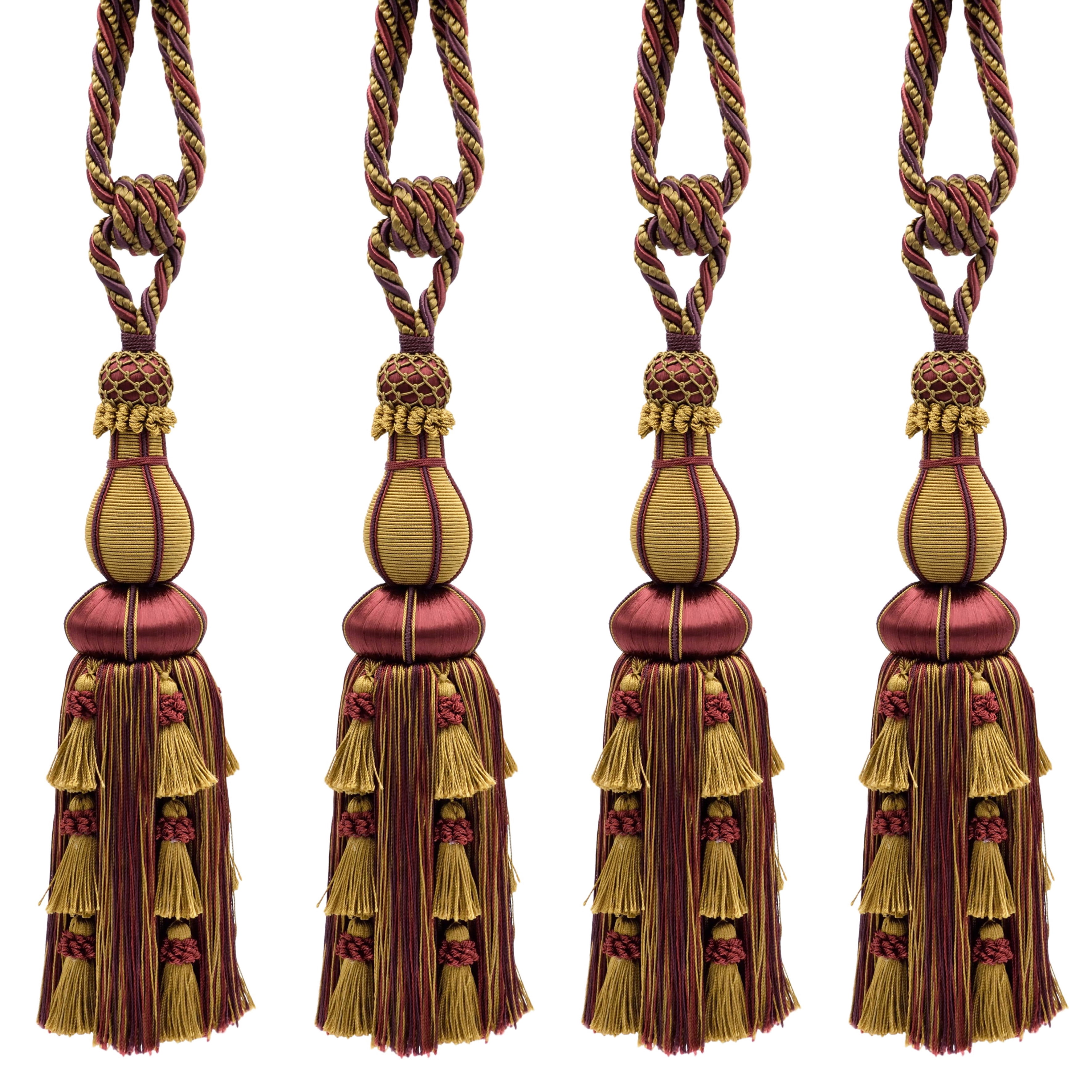 Large Elegant Tassel Curtain & Drapery Tassel Tieback, Tassel Length 12 ...