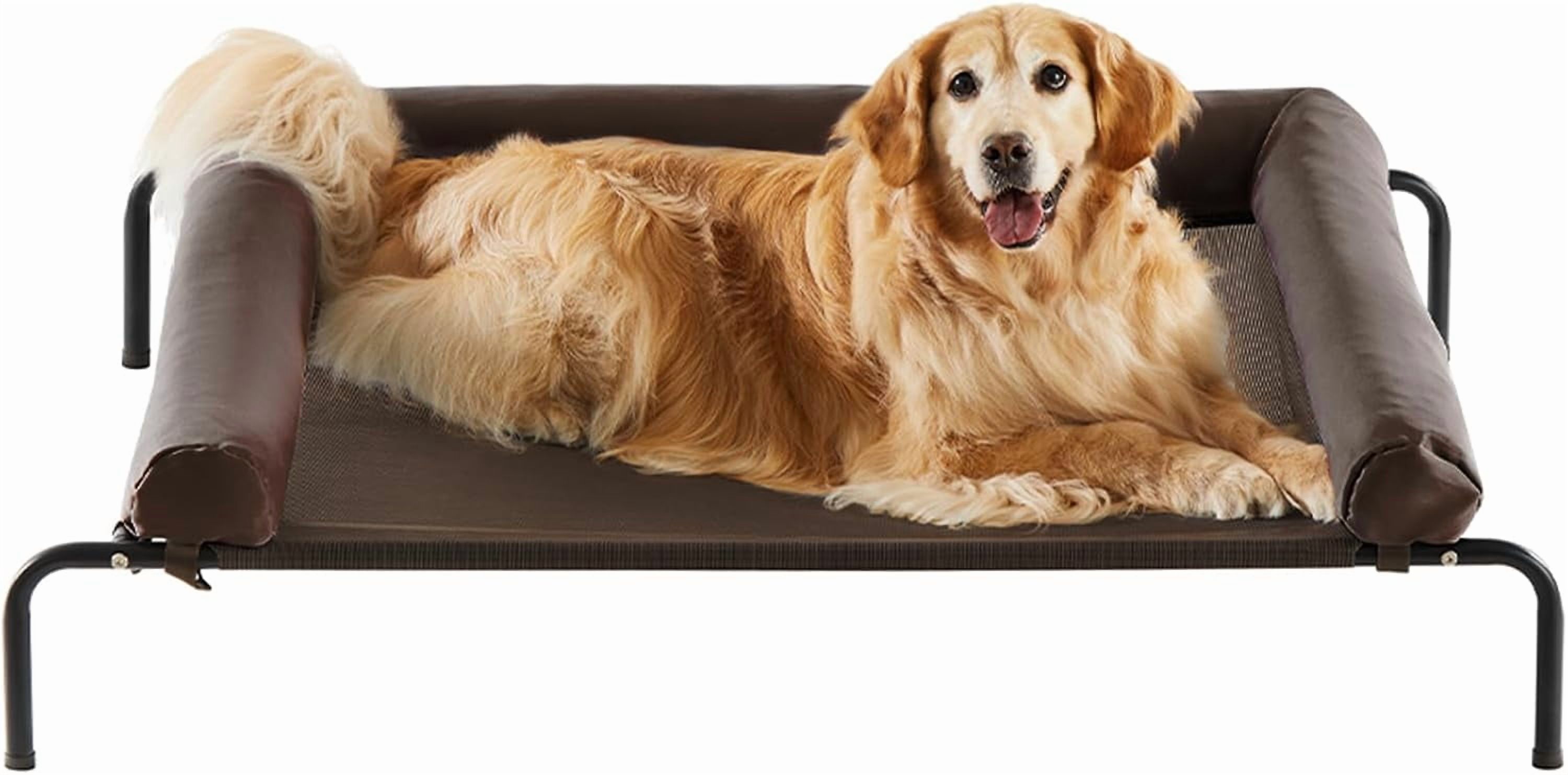Large Elevated Cooling Dog Bed Raised Dog Cot Beds for Large Dogs ...