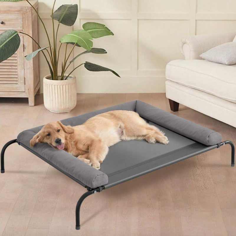 Large Elevated Cooling Dog Bed,Raised Dog Cots Beds For Large Dogs ...
