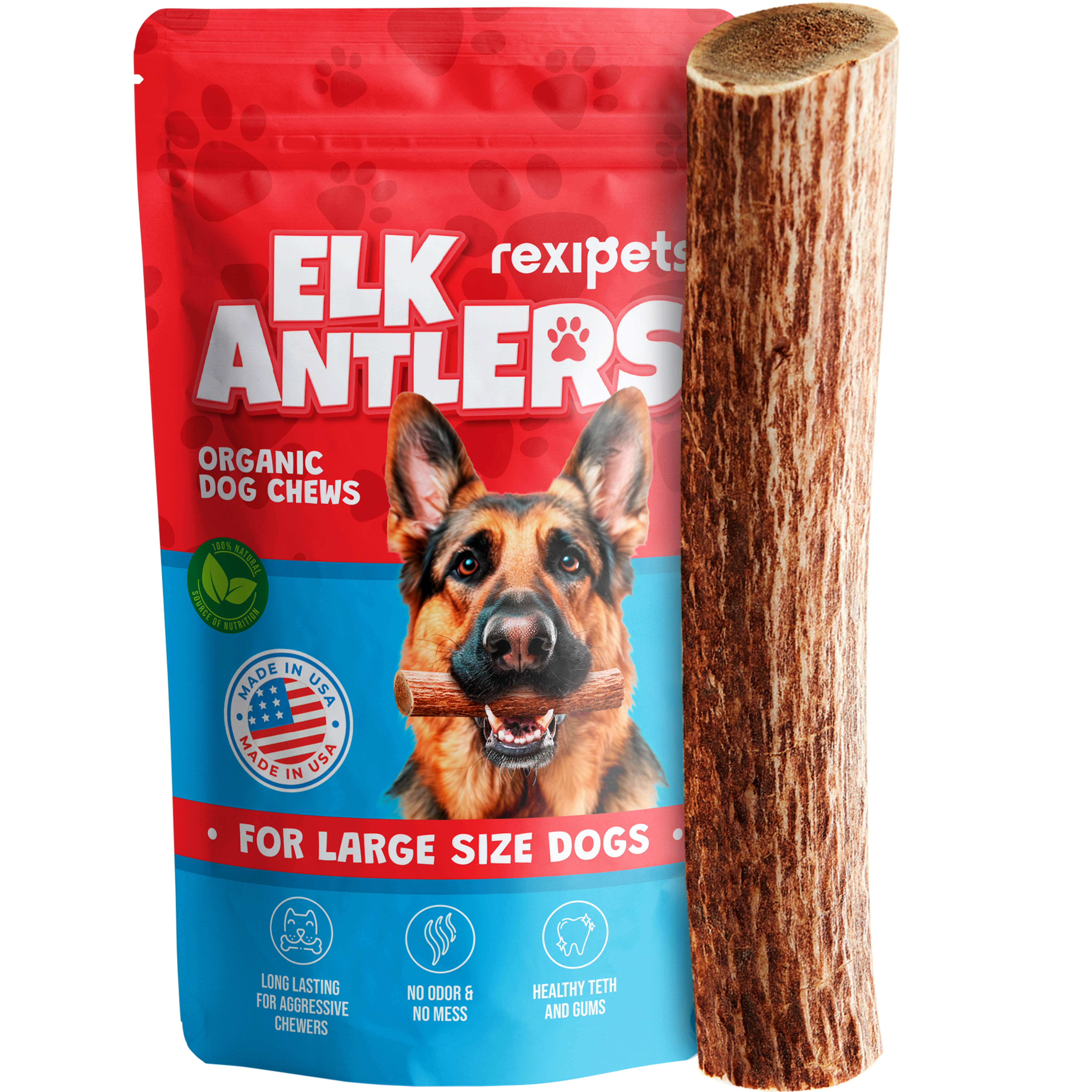 Midlee Christmas Reindeer Antlers with Ears for Large Dogs - Walmart.com