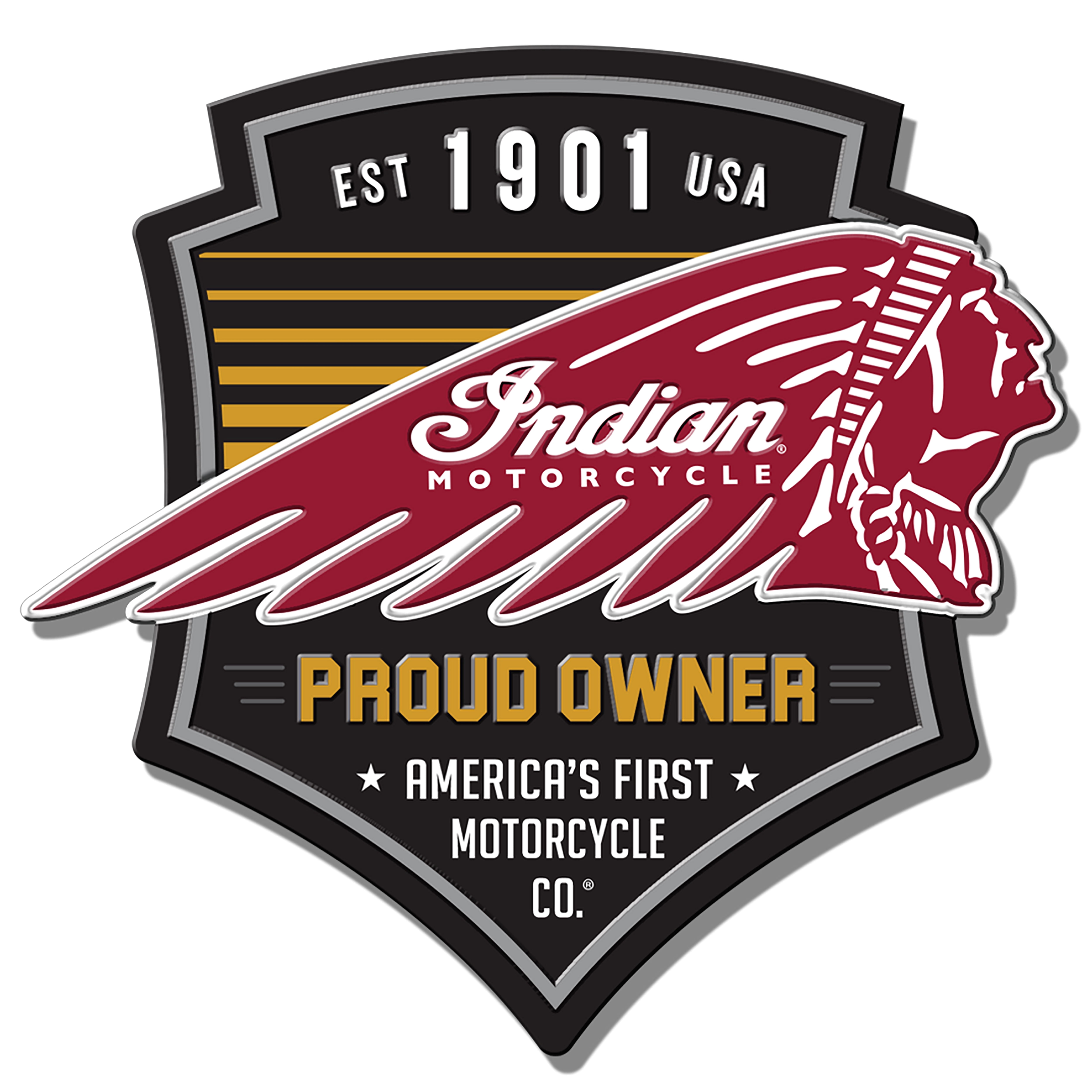 Desperate Enterprises Indian Motorcycle Embossed Aluminum Sign 23 x 15. ...