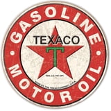 Desperate Enterprises Large Embossed Texaco 1926 Logo Metal Sign for ...