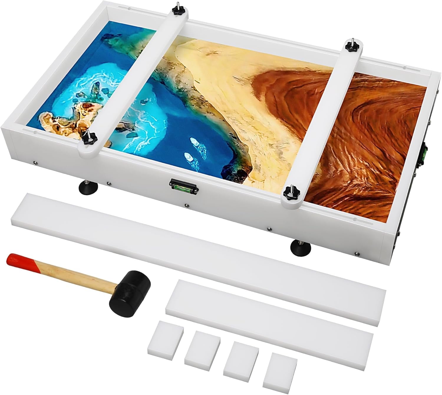 Large Epoxy Resin Mold 18x12x3 – Adjustable Clamp Mold for River Table ...