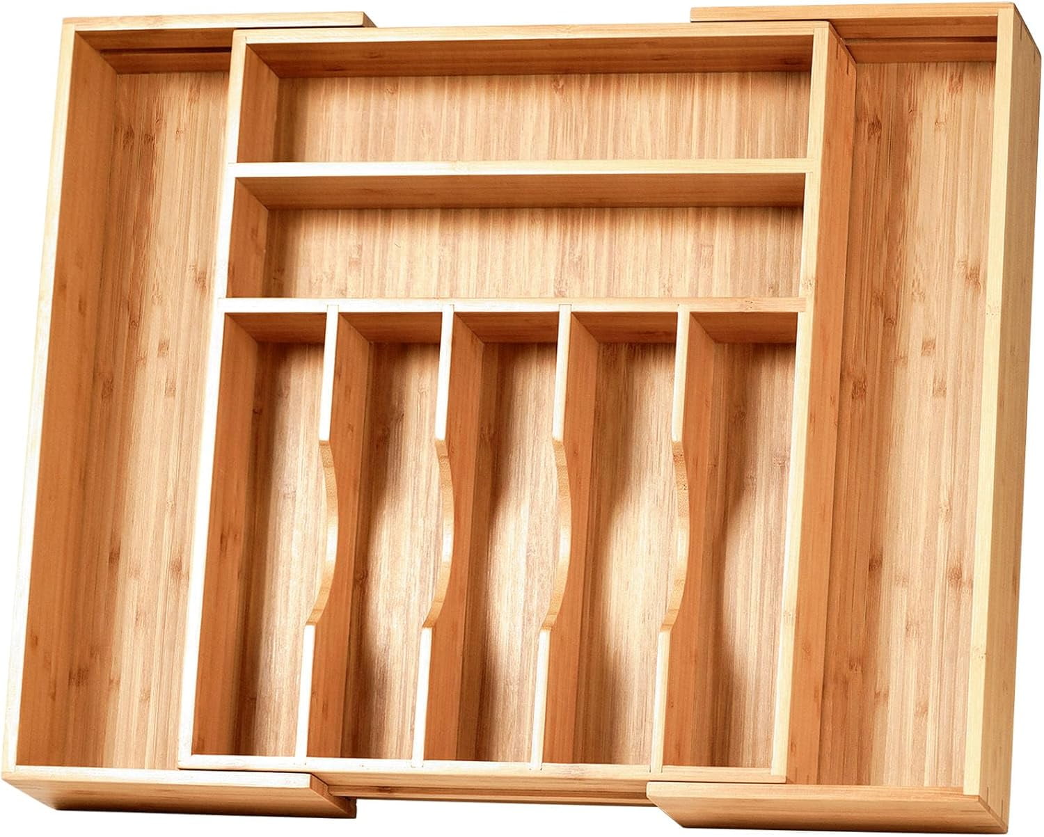 Large Expandable Kitchen Silverware Utensils Drawer Organizer, 2.5 ...