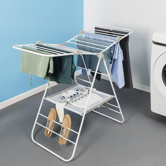 Large Expandable and Collapsible Gullwing Clothes Drying Rack DRY-09805 ...