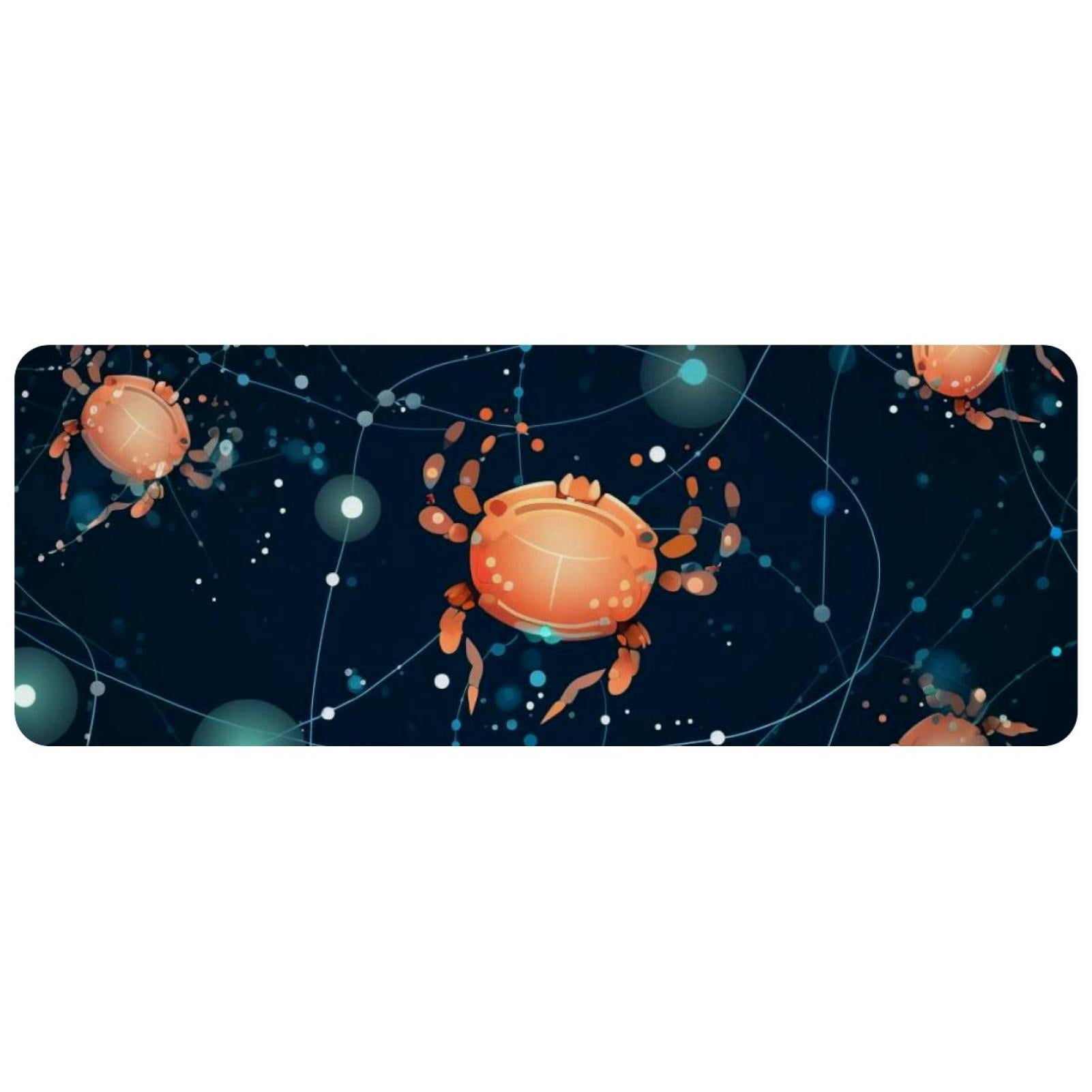 Large Extended Cancer Zodiac Sign Pretty Gaming Mouse Pad, XL Desk Mat ...