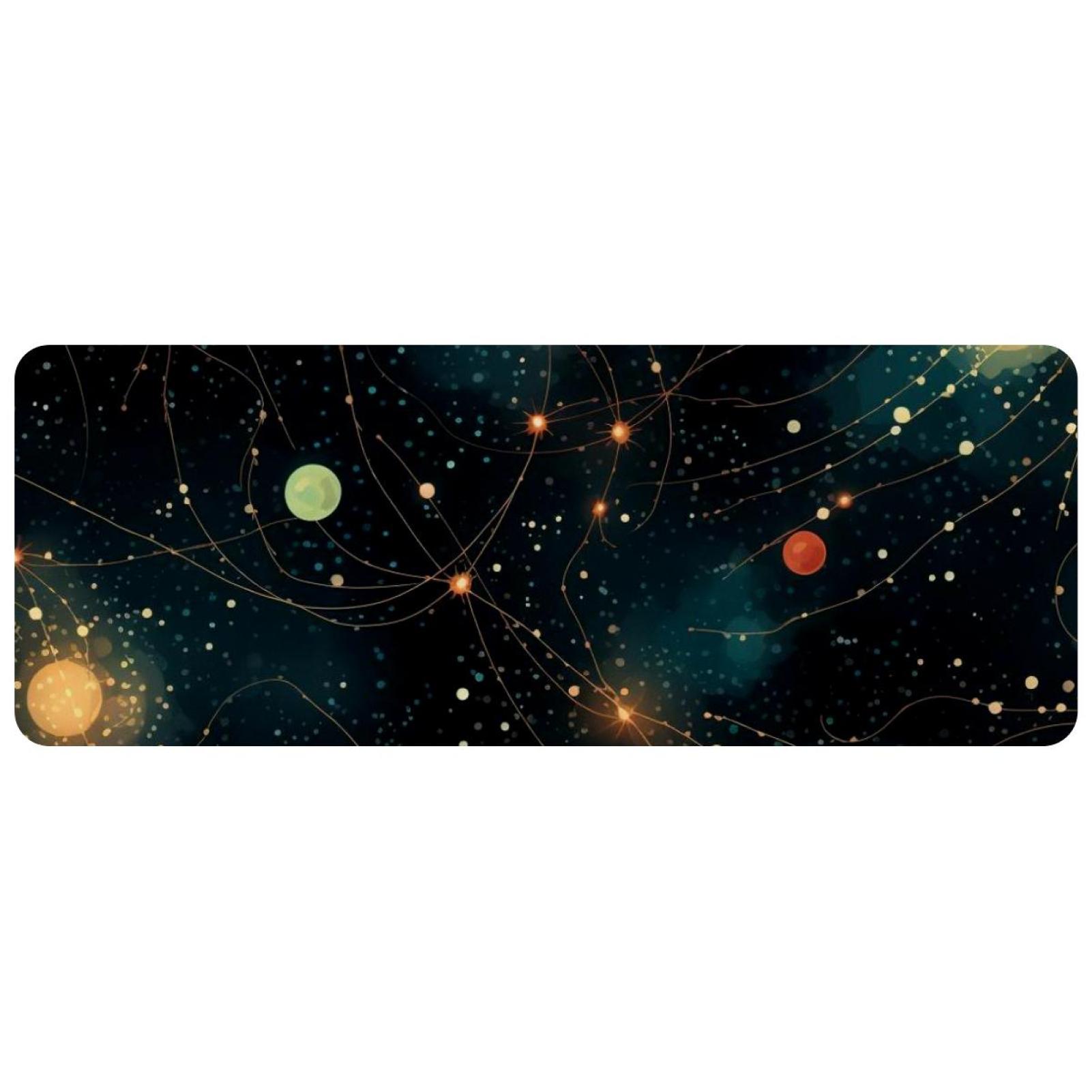 Large Extended Constellations Night Sky Gaming Mouse Pad, XL Desk Mat Keyboard Mat for Desktop ...