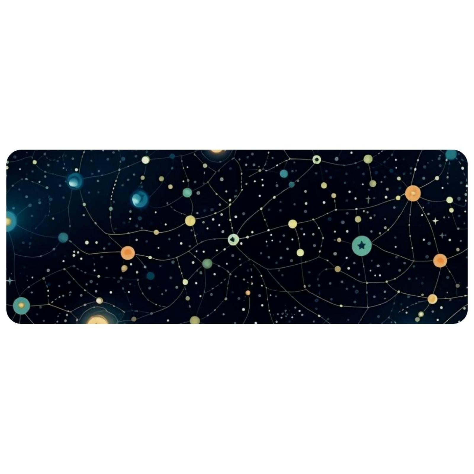 Large Extended Constellations Night Sky Gaming Mouse Pad, XL Desk Mat Keyboard Mat for Desktop ...