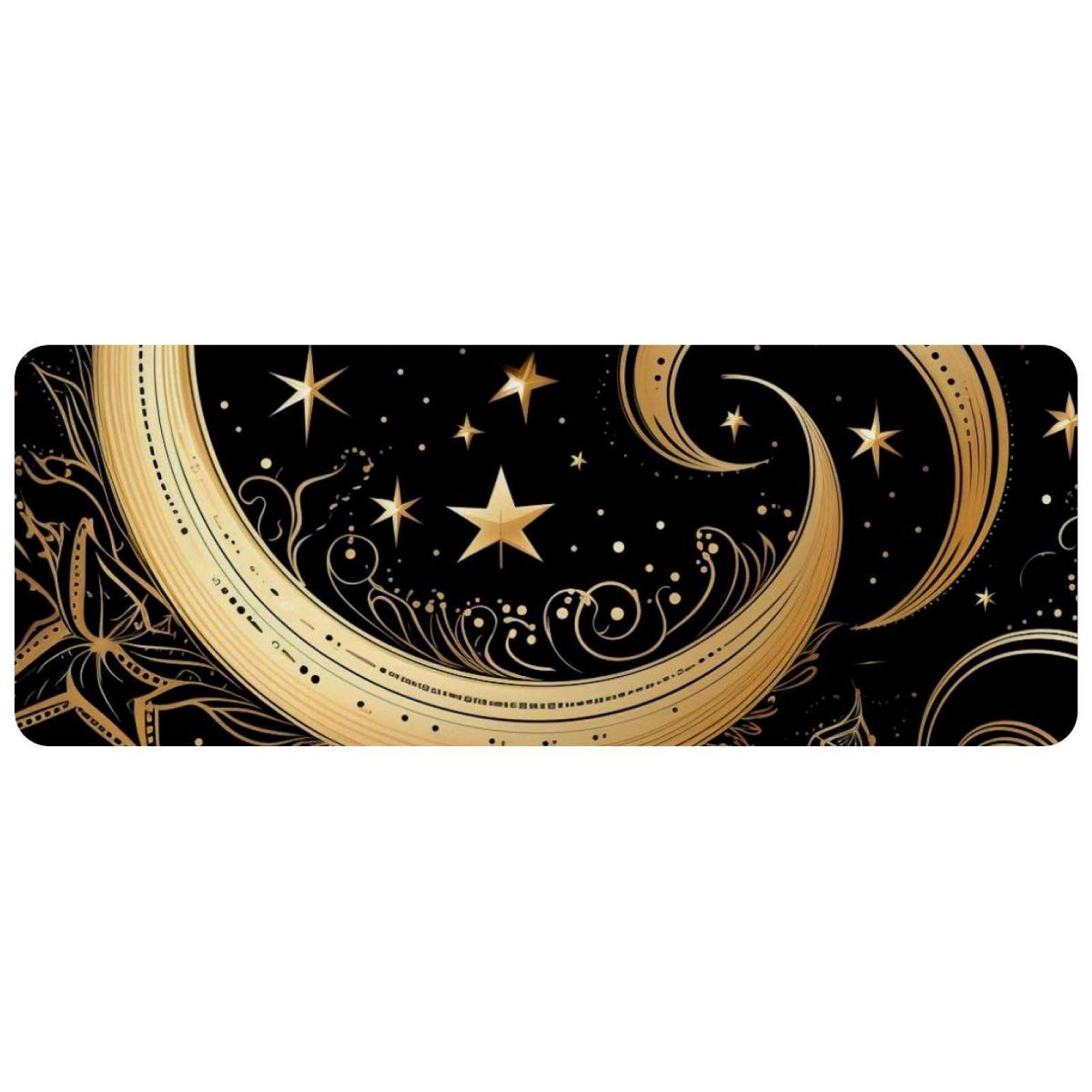 Large Extended Crescent Moon Symbol Pattern Gaming Mouse Pad, XL Desk ...
