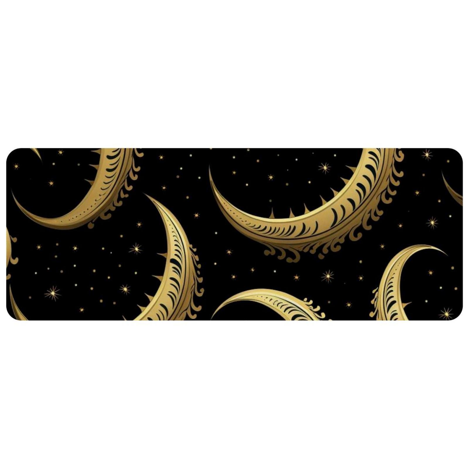 Large Extended Crescent Moon Symbol Pattern Gaming Mouse Pad, XL Desk ...