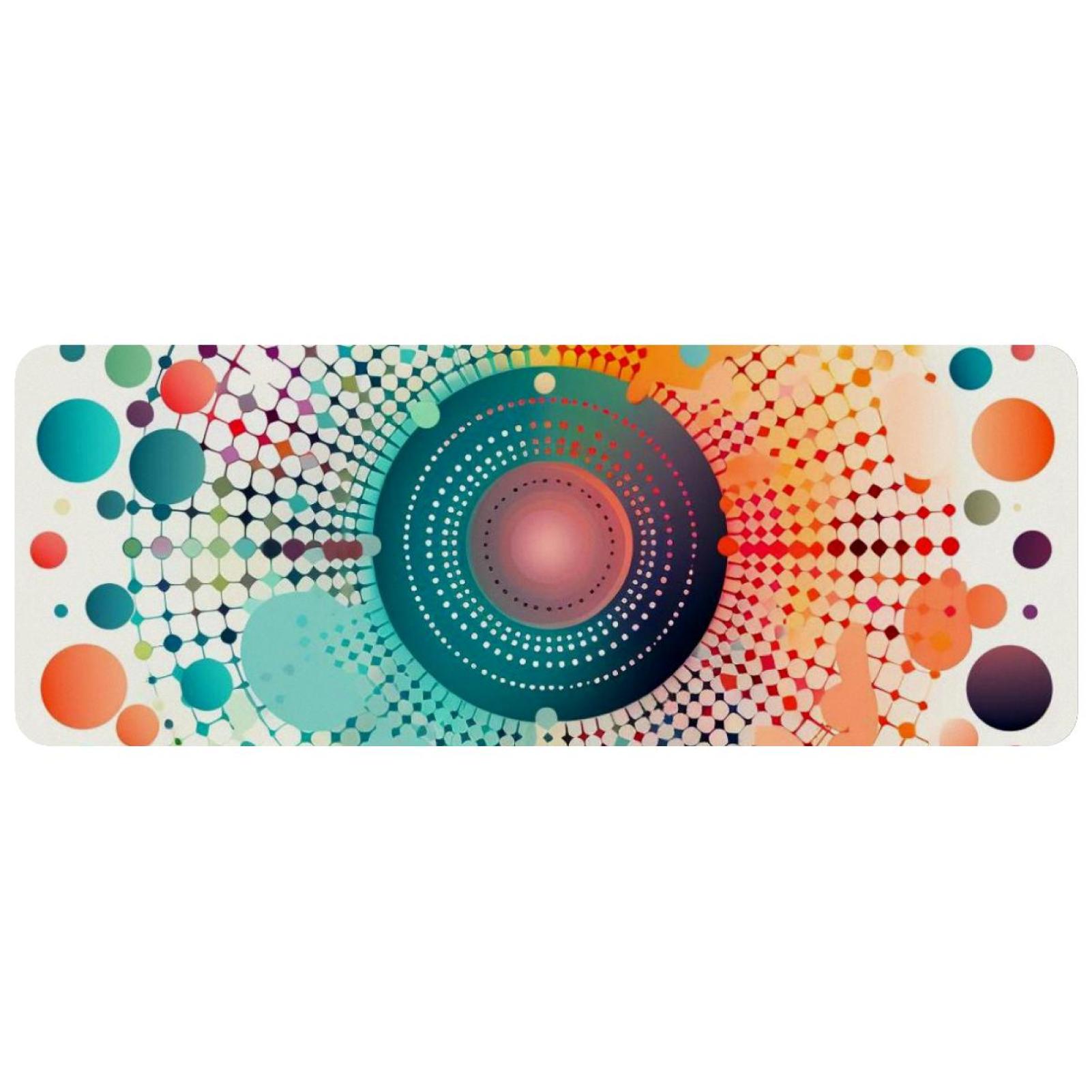 Large Extended Geometric Cube Pattern Gaming Mouse Pad, XL Desk Mat ...