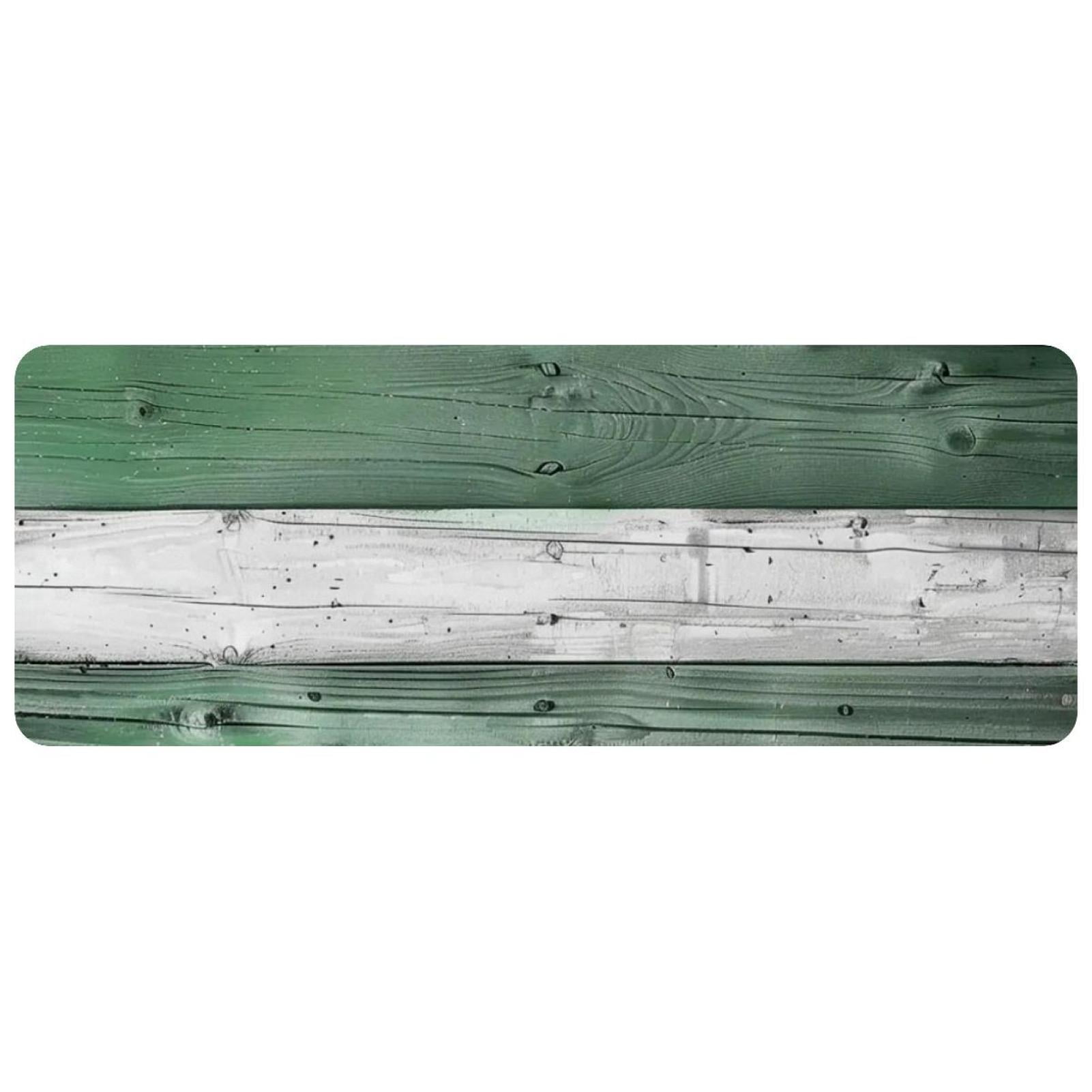 Large Extended Green Grey Gradient Wood Planks Print Gaming Mouse Pad ...