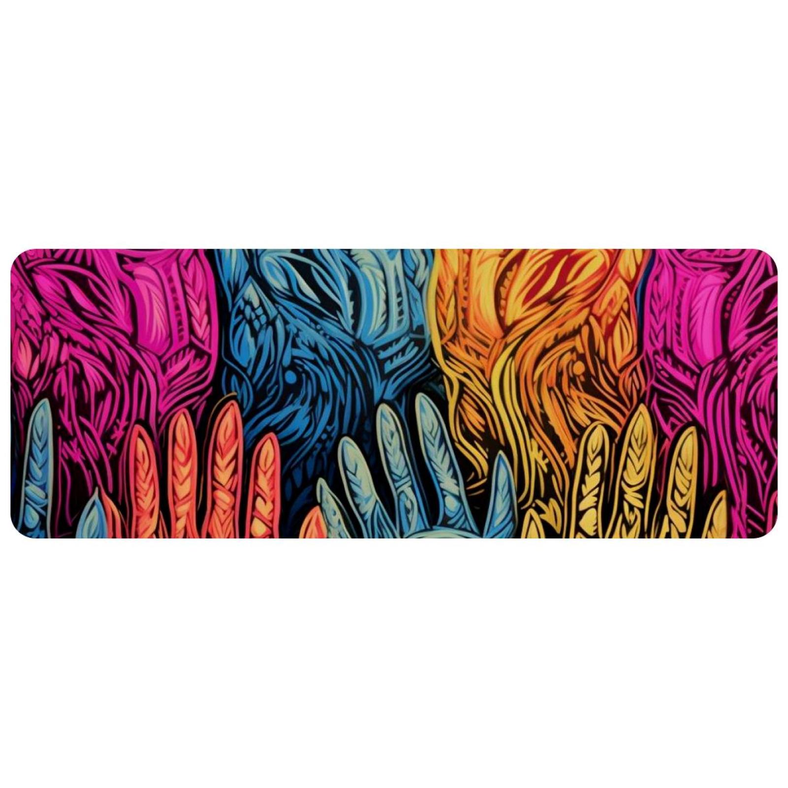 Large Extended Hands Praying Cute Color Gaming Mouse Pad, XL Desk Mat ...