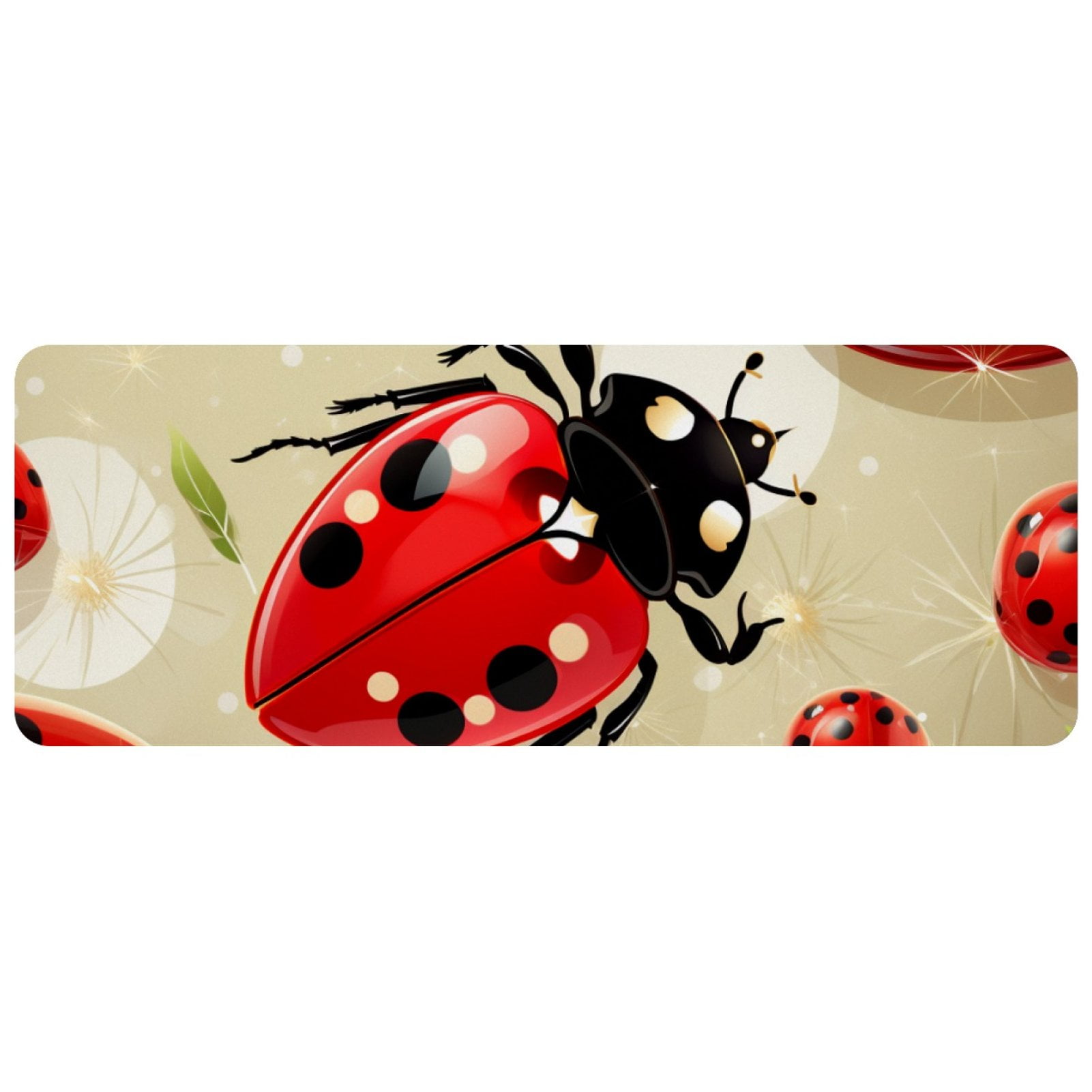 Large Extended Ladybug Gaming Mouse Pad, XL Desk Mat Keyboard Mat for ...