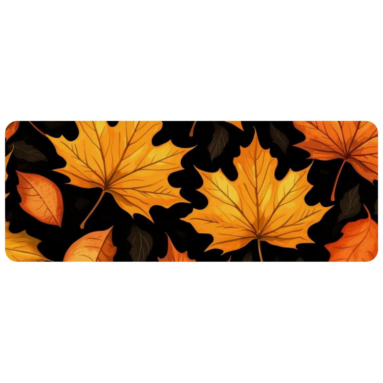 Large Extended Maple Leaf Gaming Mouse Pad, XL Desk Mat Keyboard Mat ...