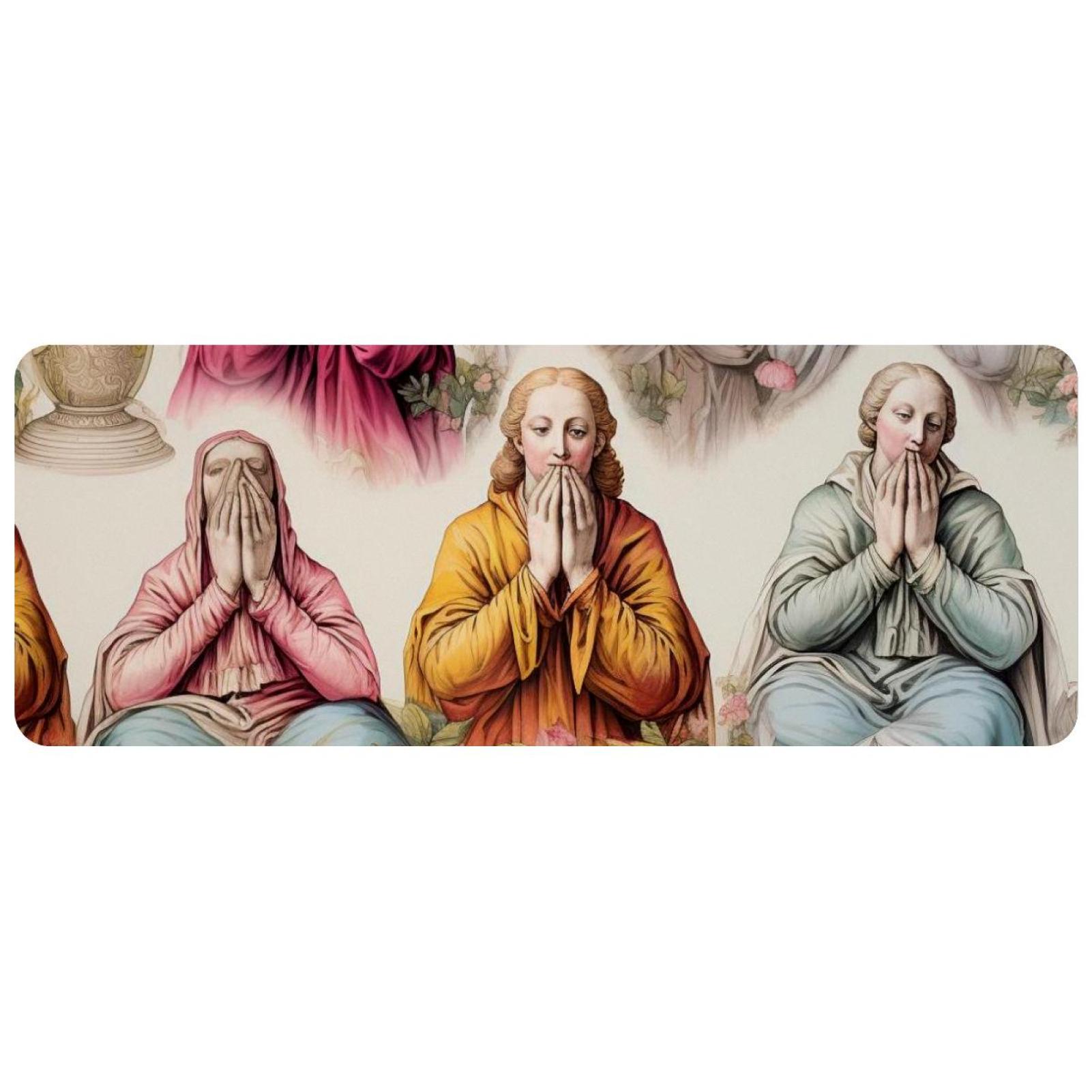 Large Extended Praying Hands Pattern Gaming Mouse Pad, XL Desk Mat ...