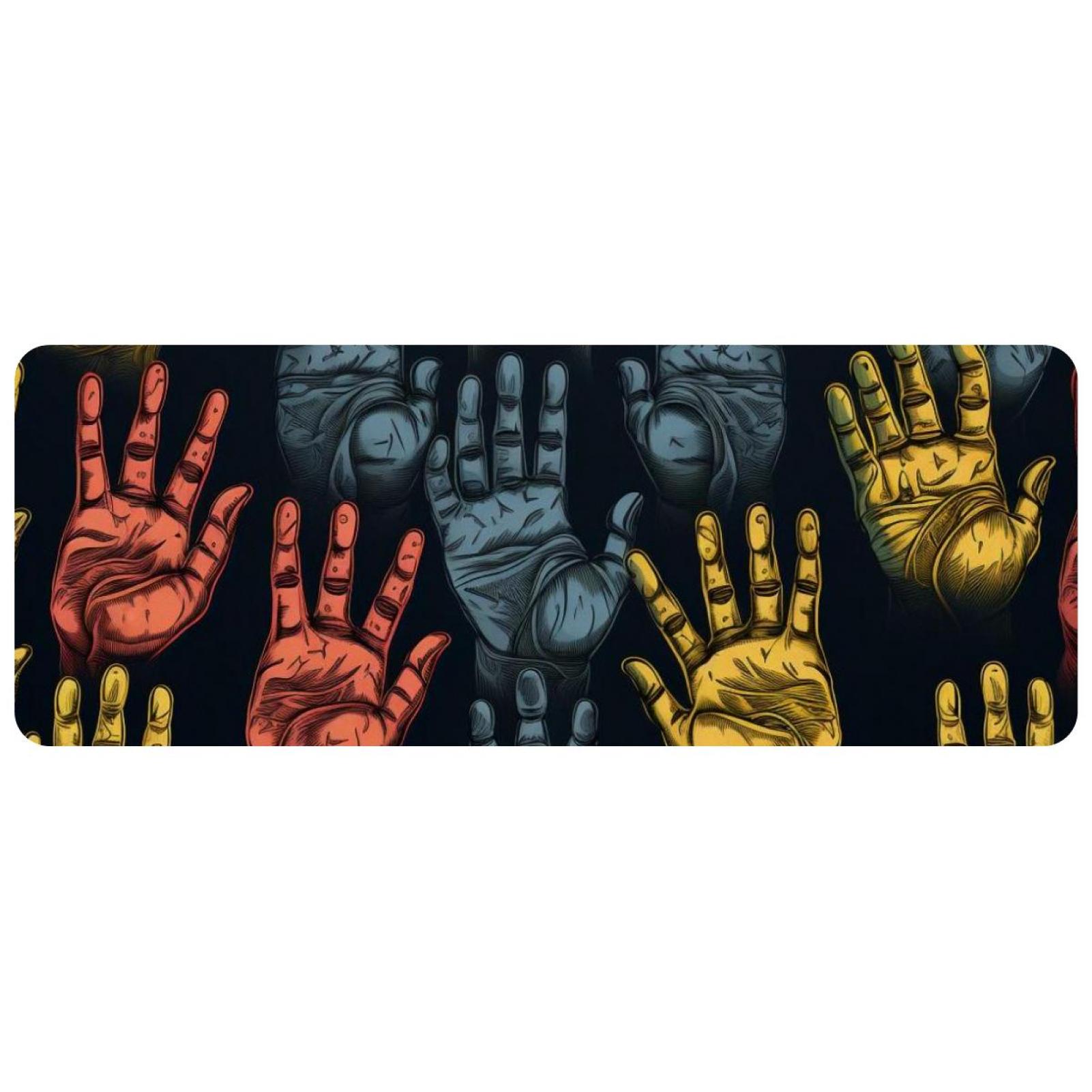 Large Extended Praying Hands Small Gaming Mouse Pad, XL Desk Mat ...