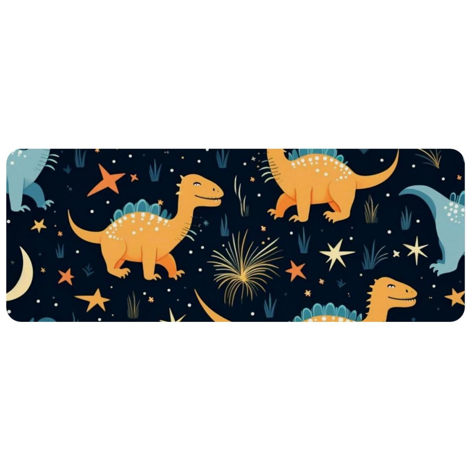 Large Extended Small Star Dinosaur Cartoon Gaming Mouse Pad, XL Desk ...
