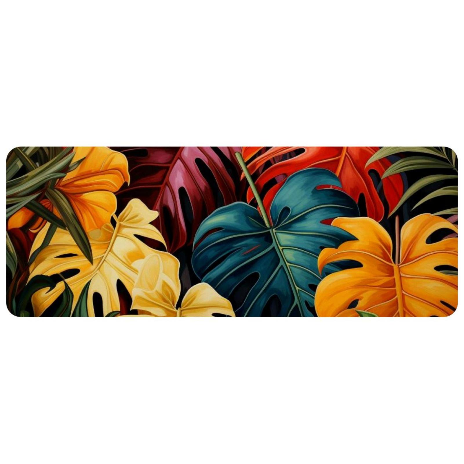 Large Extended Tropical Plants Color Gaming Mouse Pad, XL Desk Mat ...