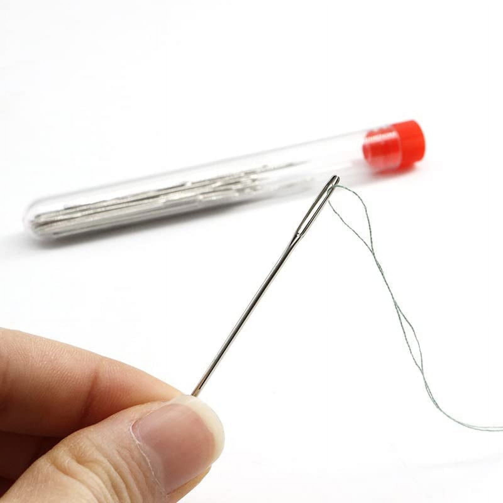Large Eye Sewing Needles 25 PCS, Large Eye Sharp Head Needles with ...