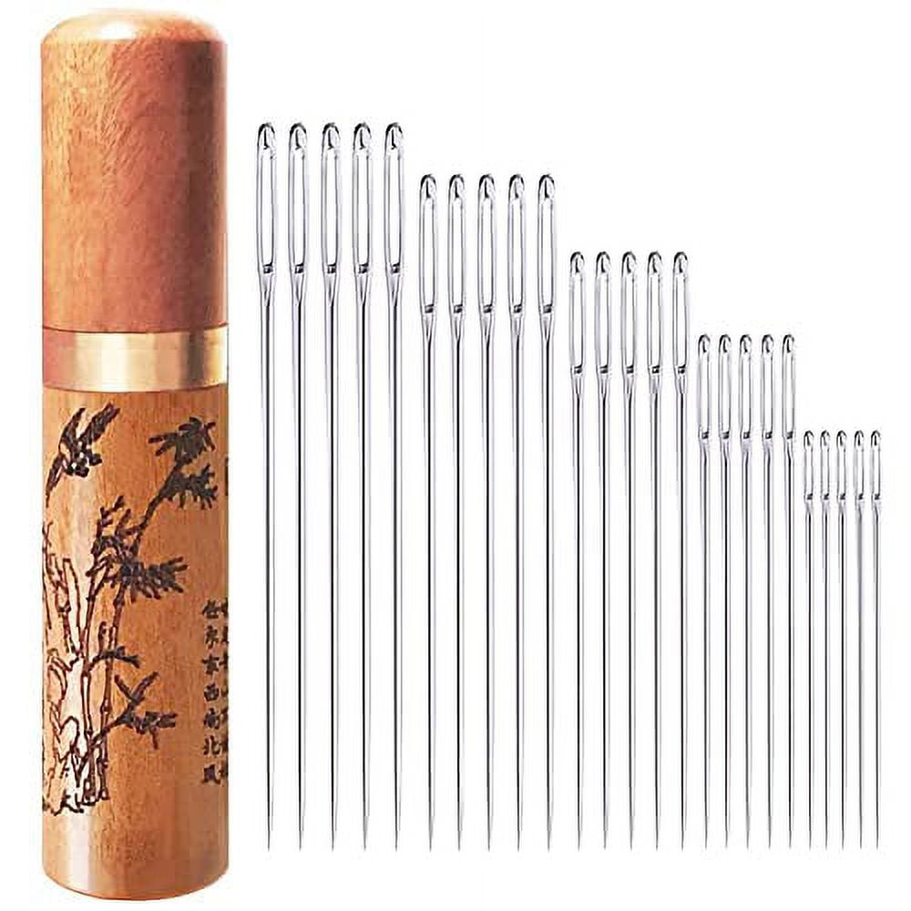 Large Eye Sewing Needles, Embroidery Needles, Stainless Steel, 25 ...