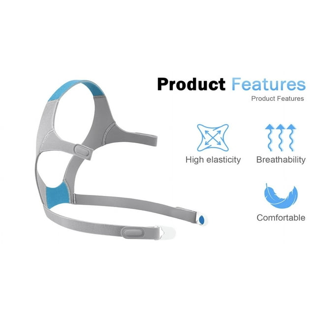 Resmed Large F20 CPAP Headgear Replacement Straps with Magnetic Clips ...