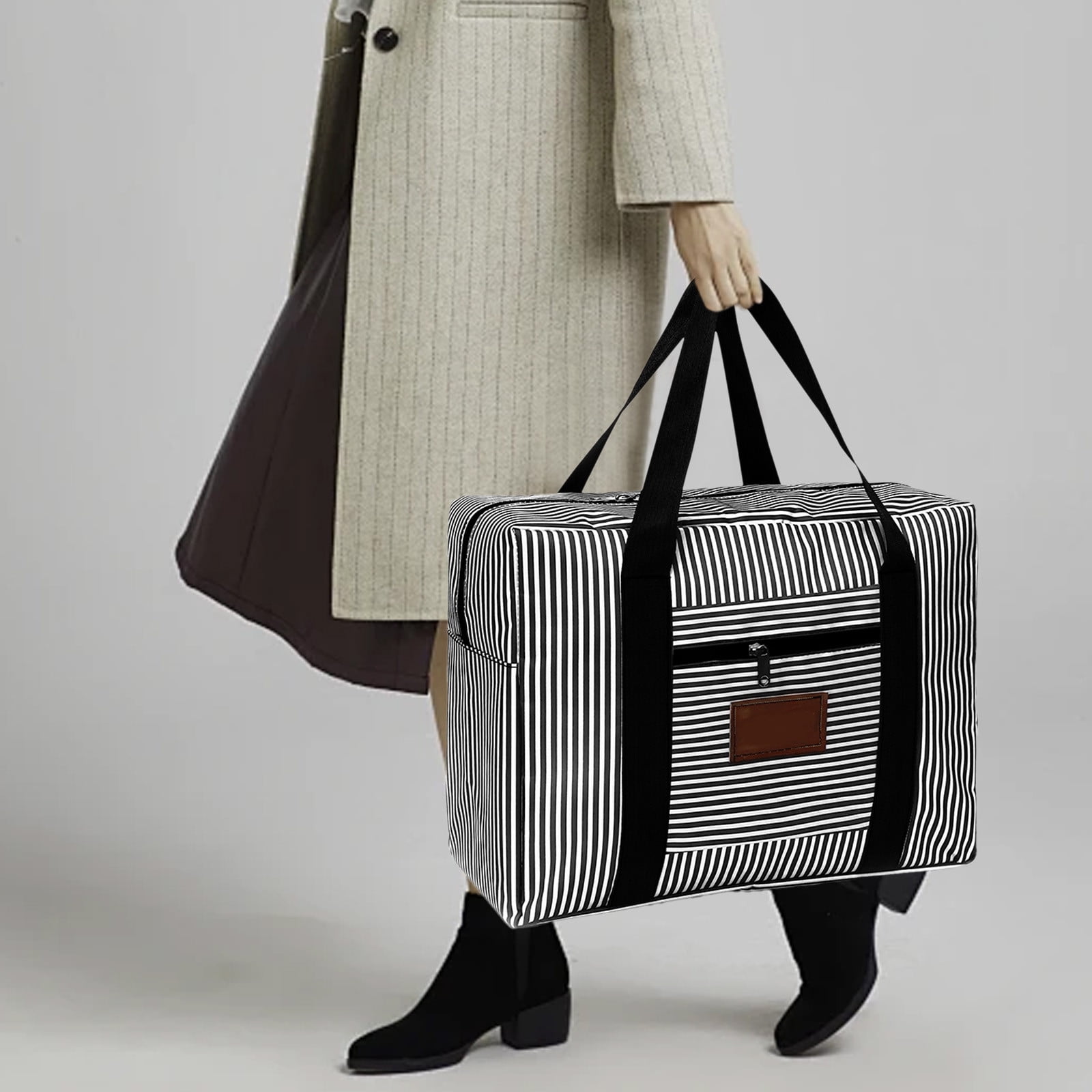 Large Fabric Clothes & Quilt Storage Bag | Waterproof Organizer with ...