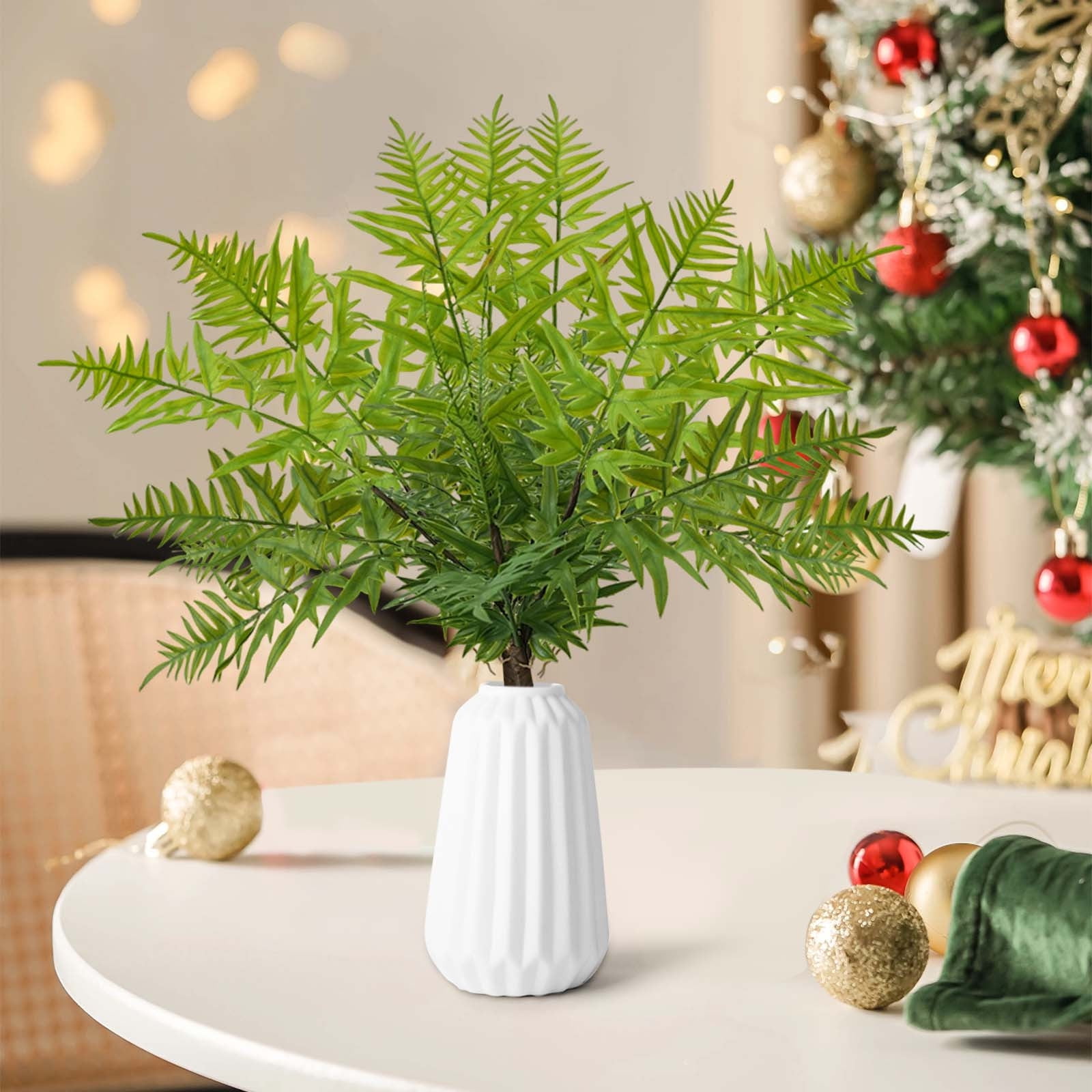 Large Fake Boston Ferns, 15 Branches Artificial Ferns, Faux Fern Plants ...