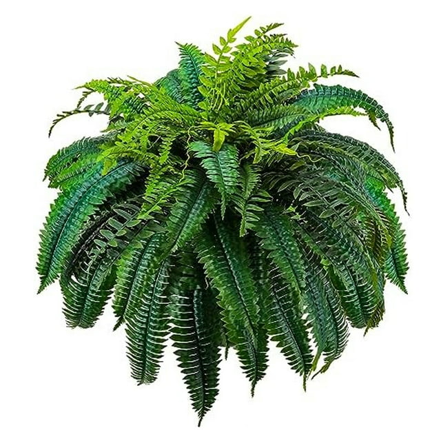 Large Fake Boston Ferns, 28/38/60/88 Branches Artificial Ferns, Faux ...