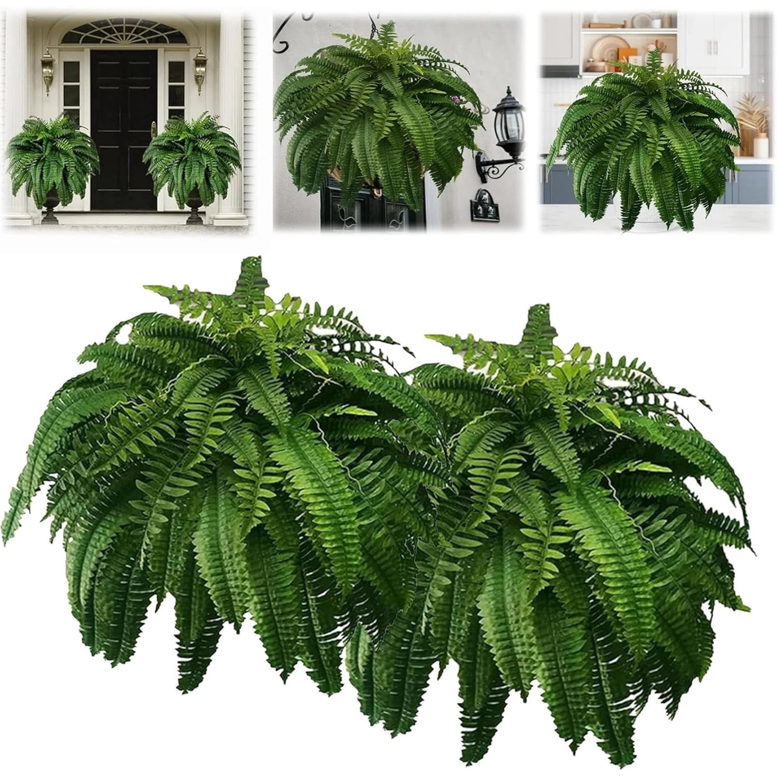 Large Fake Boston Ferns, Branches Artificial Ferns, Faux Fern Plants ...