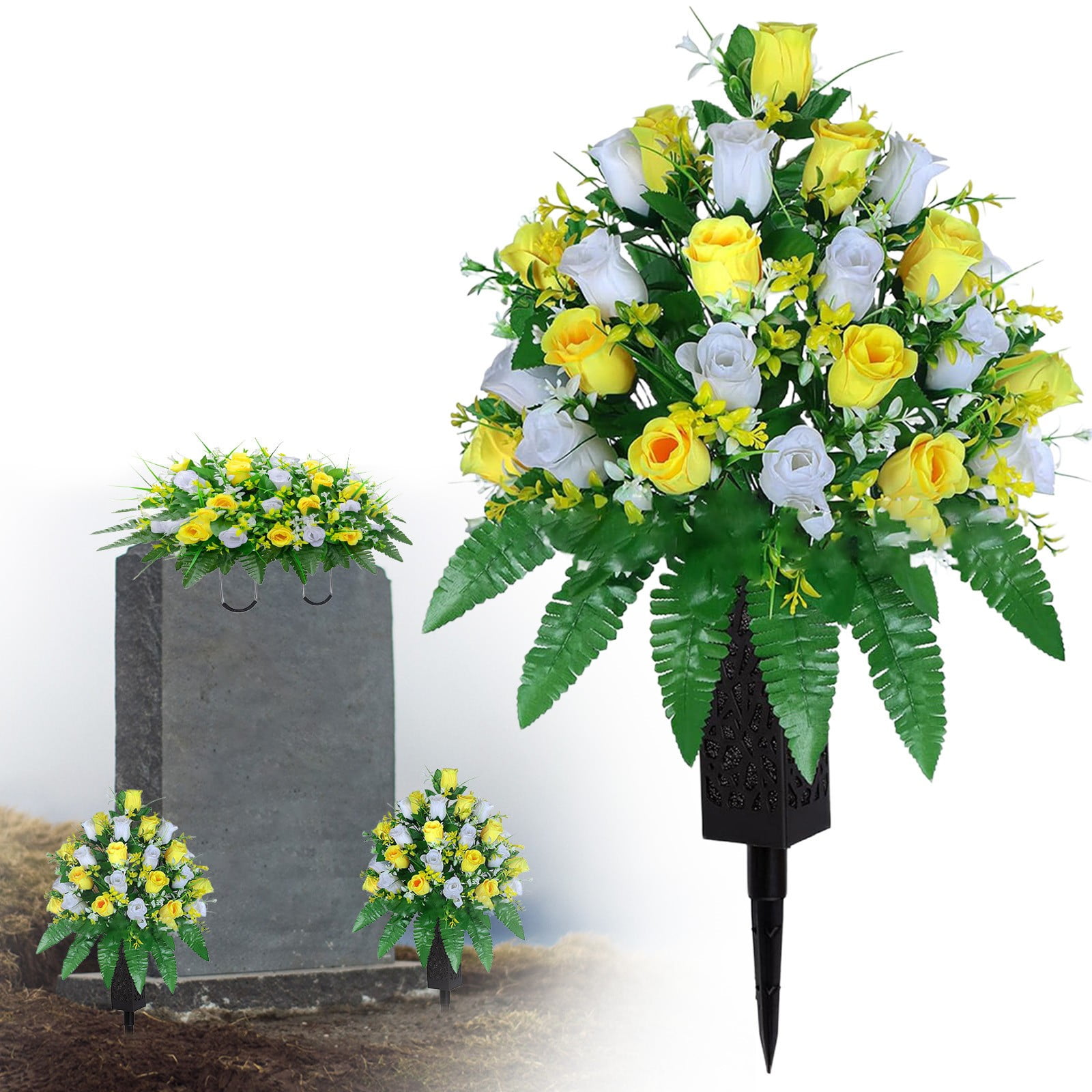 Large Fake Flowers, Fake Flowers With Vase, Flower Petals, Wildflower ...