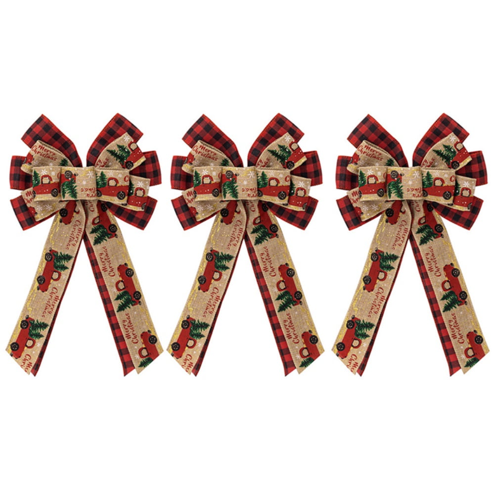Large Fall Bows for Wreath 20x11 Inch, 2/3 Pack Pre-Tied Thanksgiving ...