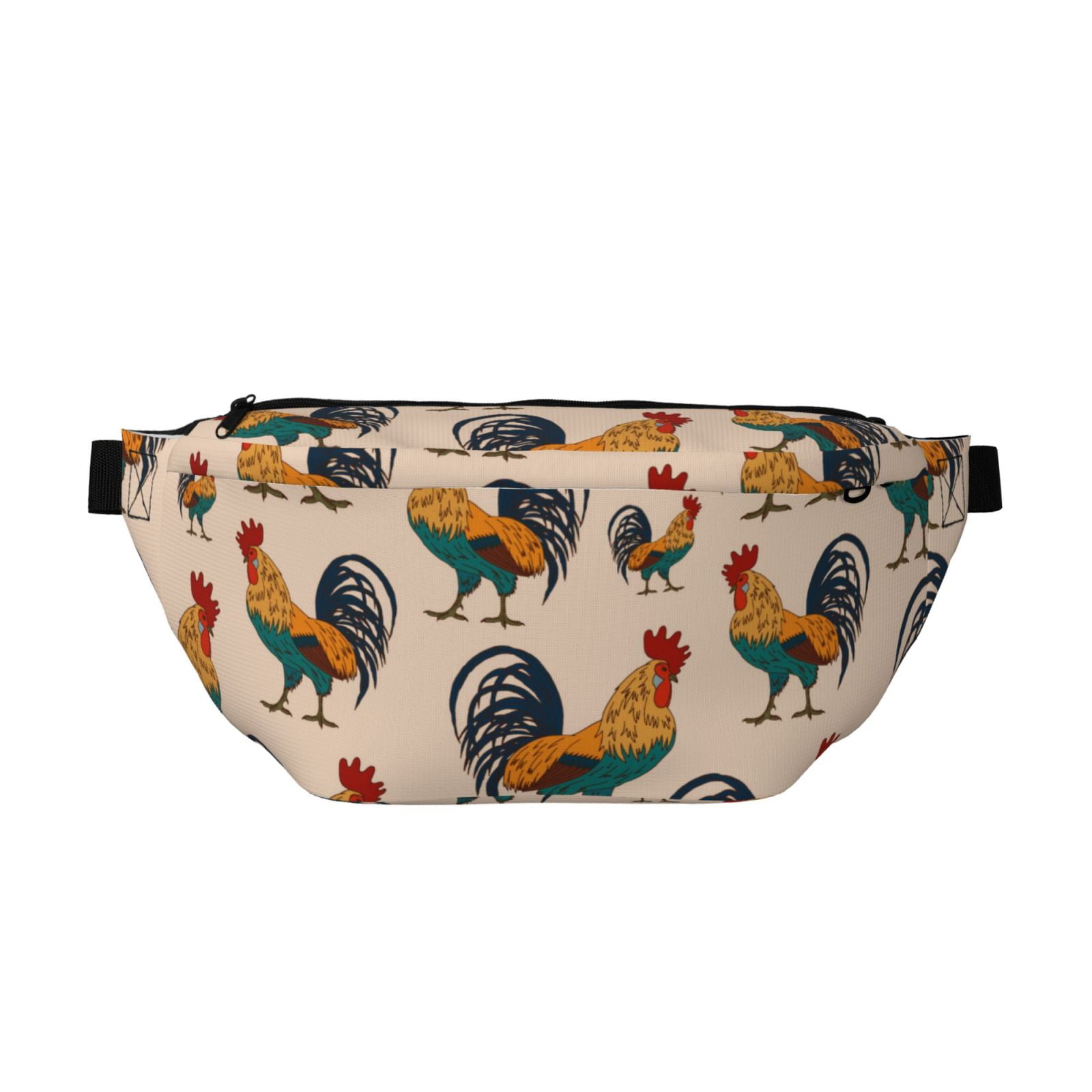 Large Fanny Packs for Women Men Cross Body - Cartoon Cute Rooster ...