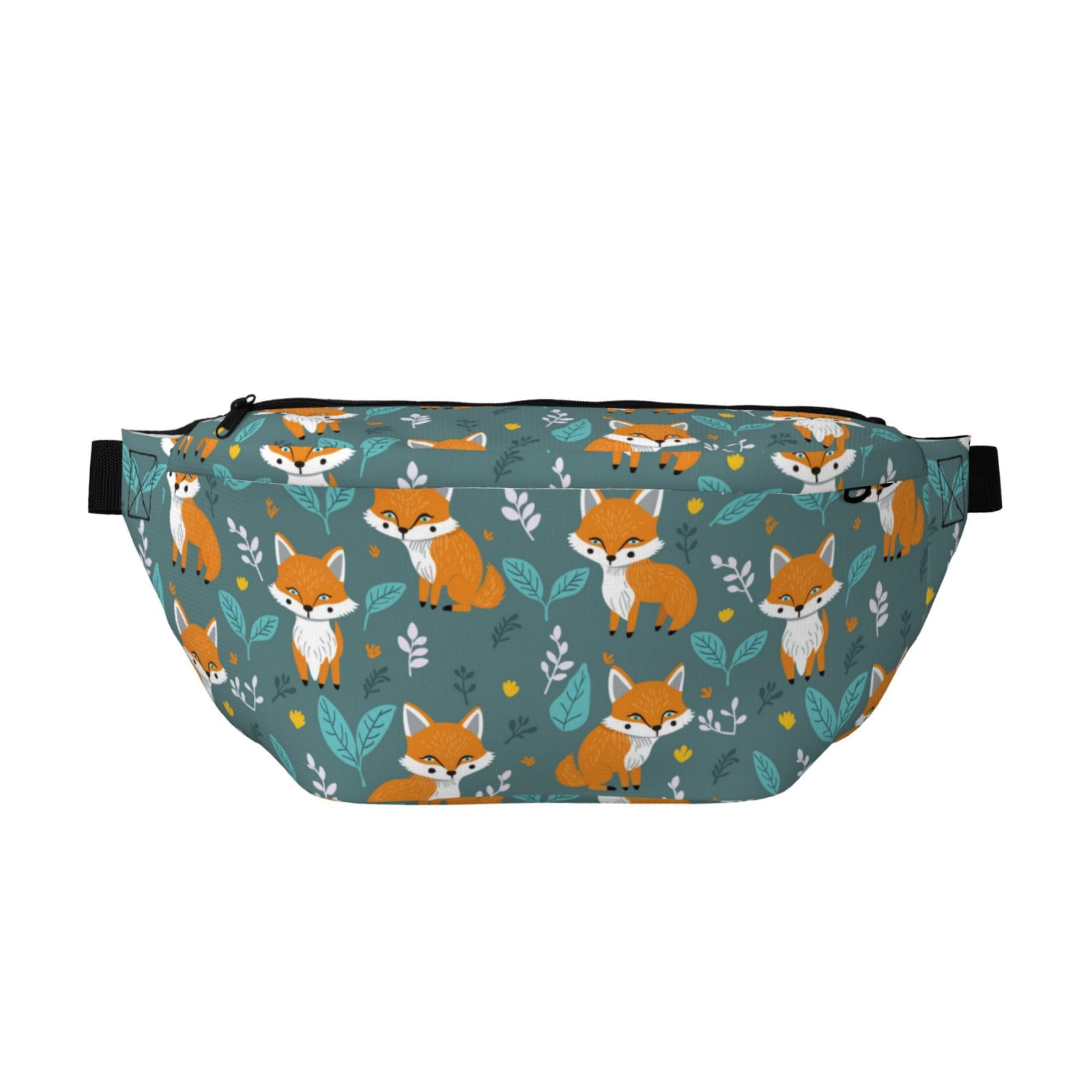 Large Fanny Packs for Women Men Cross Body - Fox Pattern No.9070 Travel ...