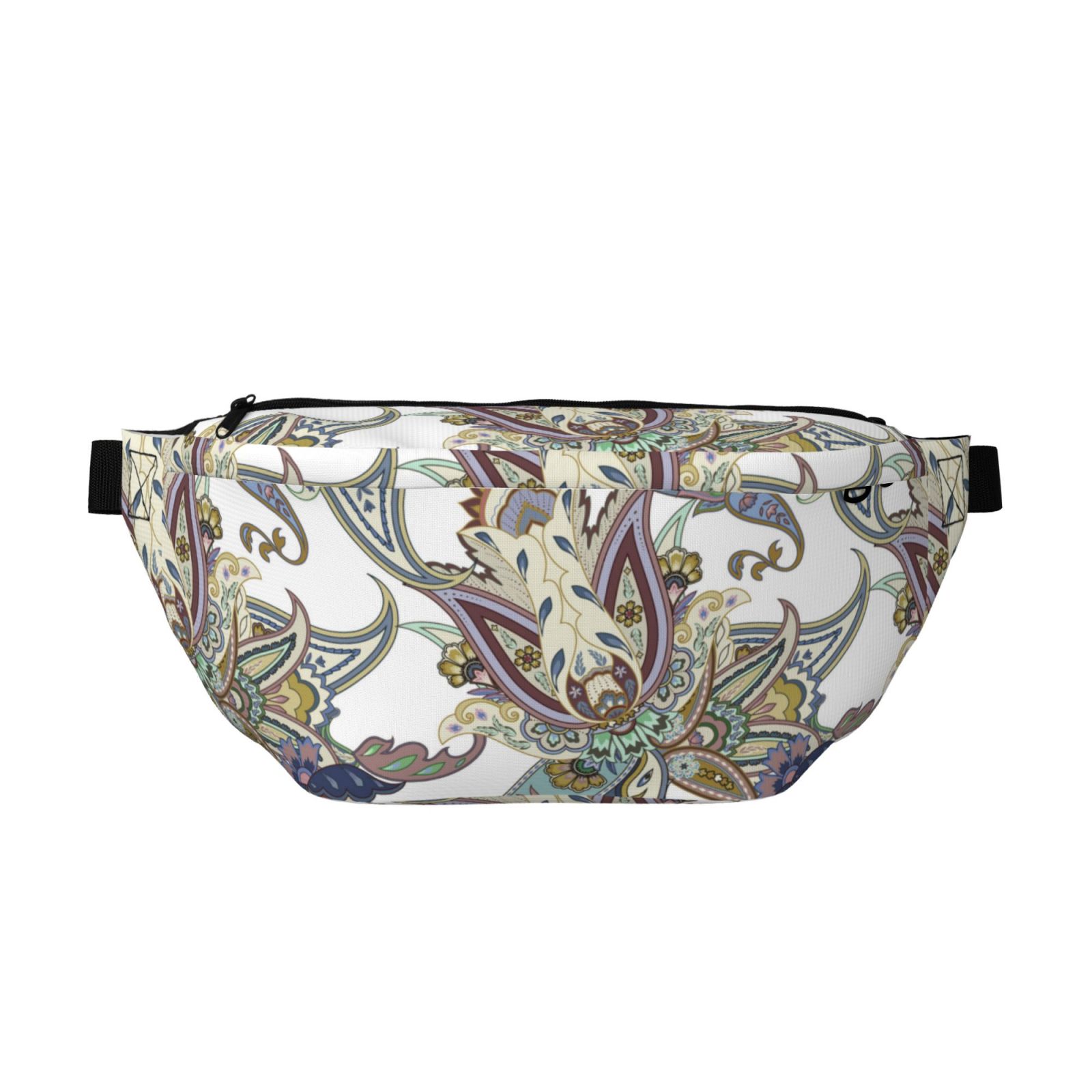 Large Fanny Packs for Women Men Cross Body - Paisley Pattern No.9022 ...