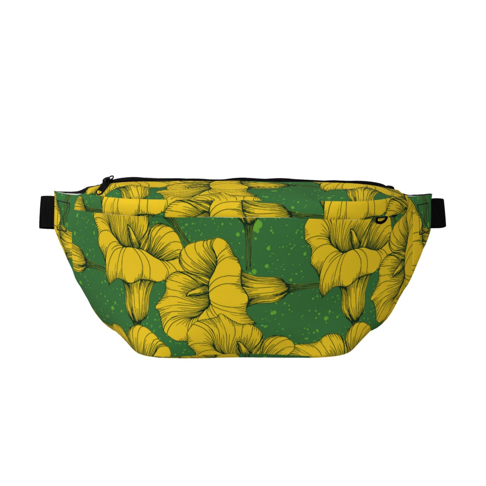 Large Fanny Packs for Women Men Cross Body - Yellow Calla Lily Flowers ...
