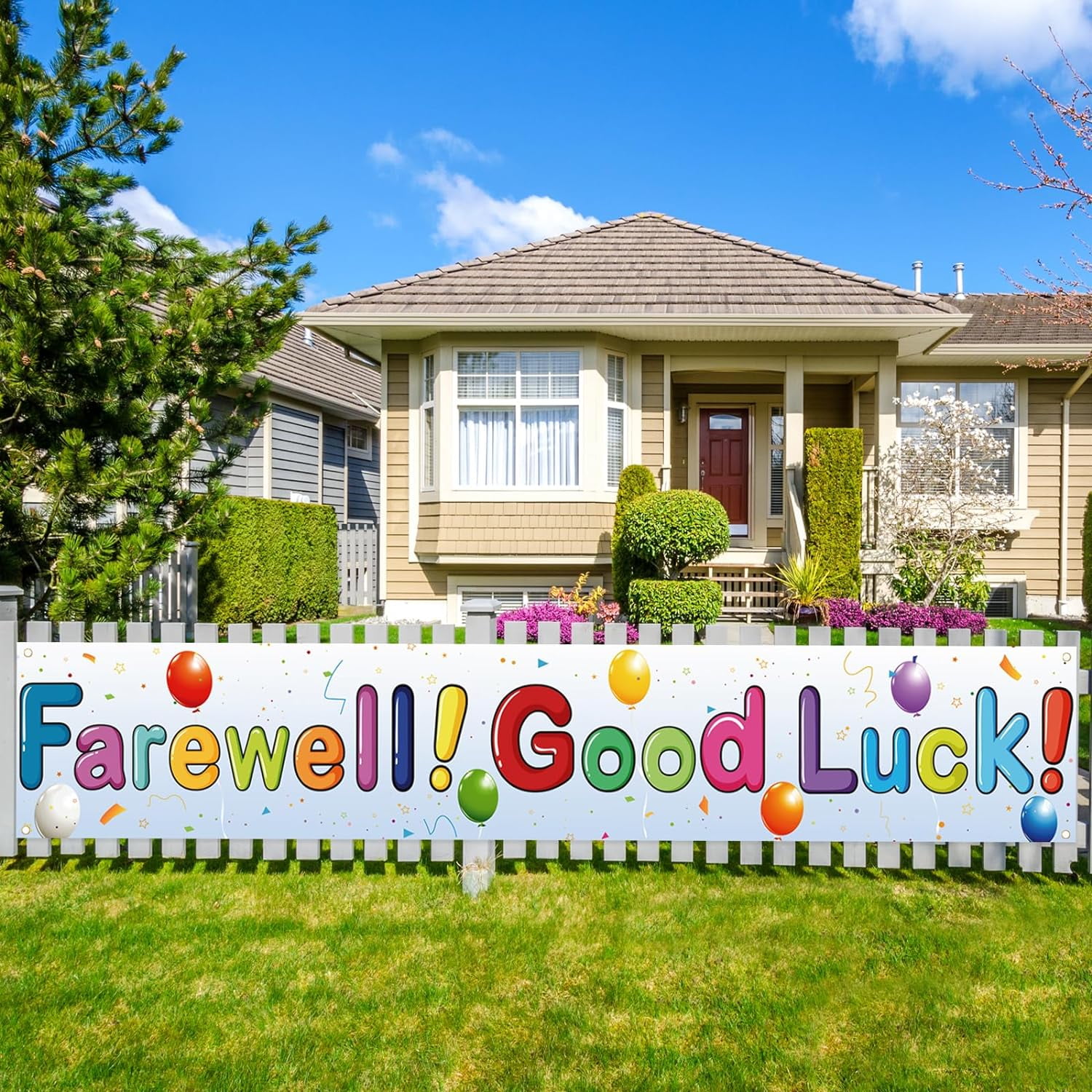 Large Farewell Good Luck Banner, Farewell Party Decorations, Goodbye ...