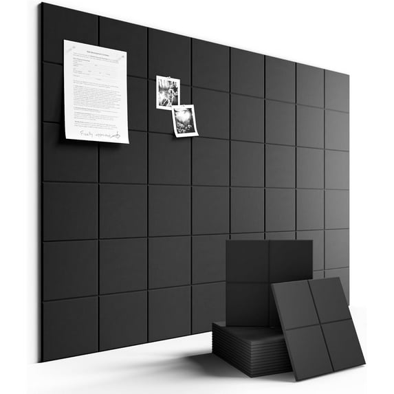 Large Felt Bulletin Board 48" x 36" Cork Board Alternative-12 Pack with ...