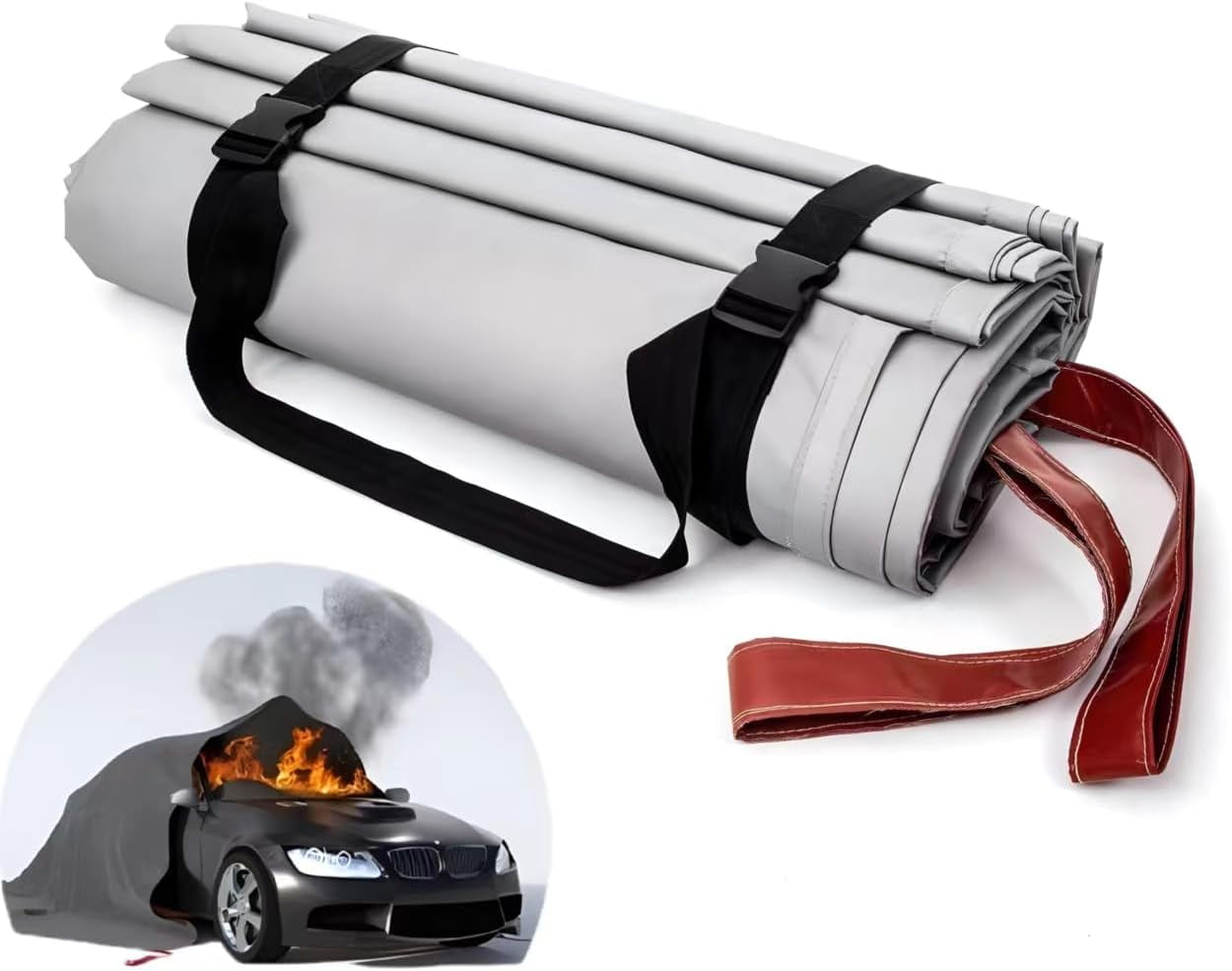 Large Fibreglass Fire Blanket for Car - Emergency Fire Suppression ...
