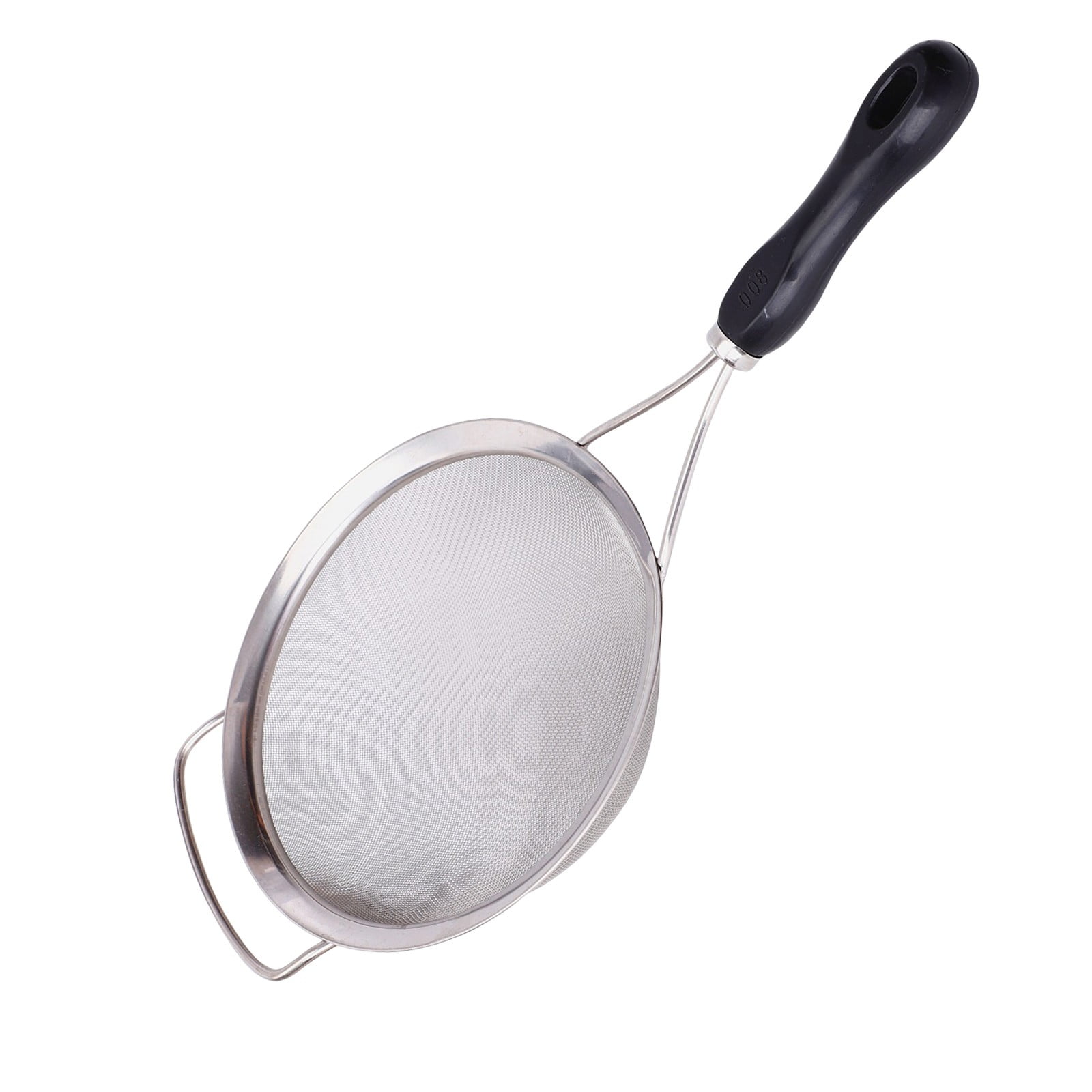 Large Fine Mesh Strainer with Thermo Plastic Rubber Handle - Sieve Fine ...