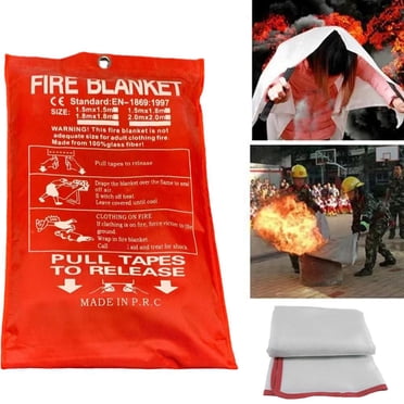 SAFECASTLE Big Size Fire Blanket Emergency Survival Kit 1 Pack 59"x59 ...