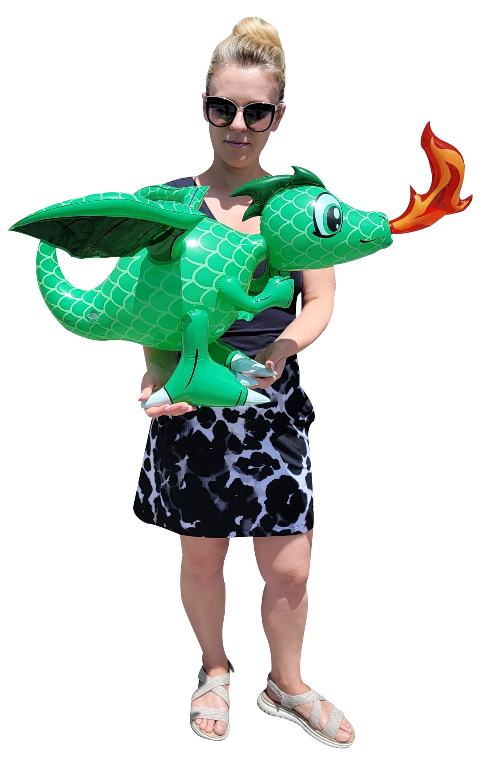 Large Fire Breathing Green Inflatable 30" Dragons (1 Pack) Flying ...