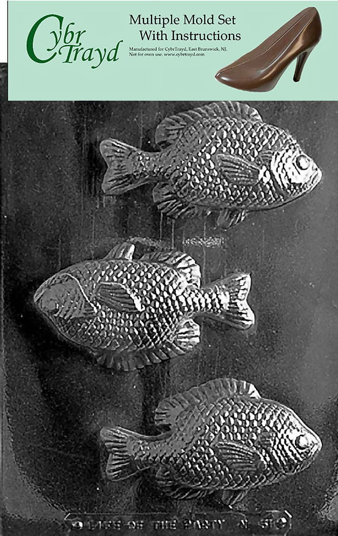 Large Fish Mold Chocolate Candy Mold with Exclusive Cybrtrayd ...