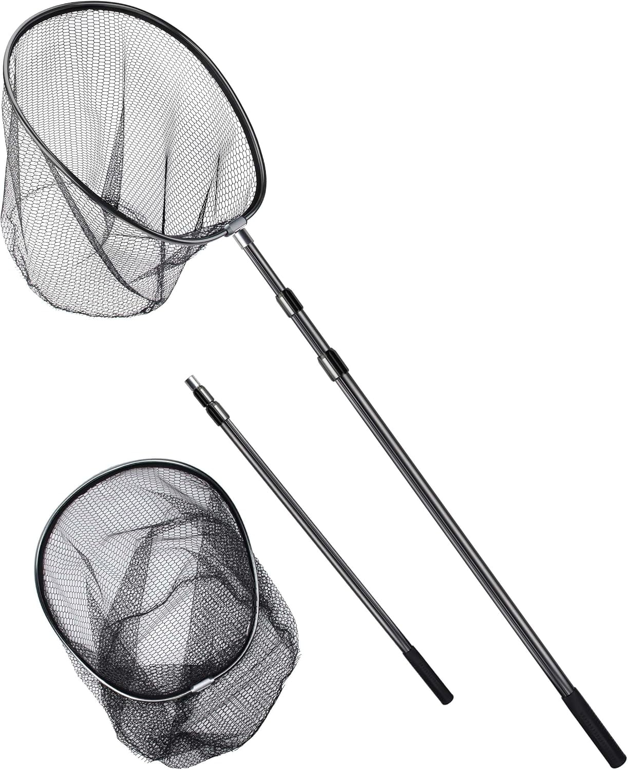 Large Fishing Net Saltwater Rubber Fishing Net Fishing Landing Net with ...