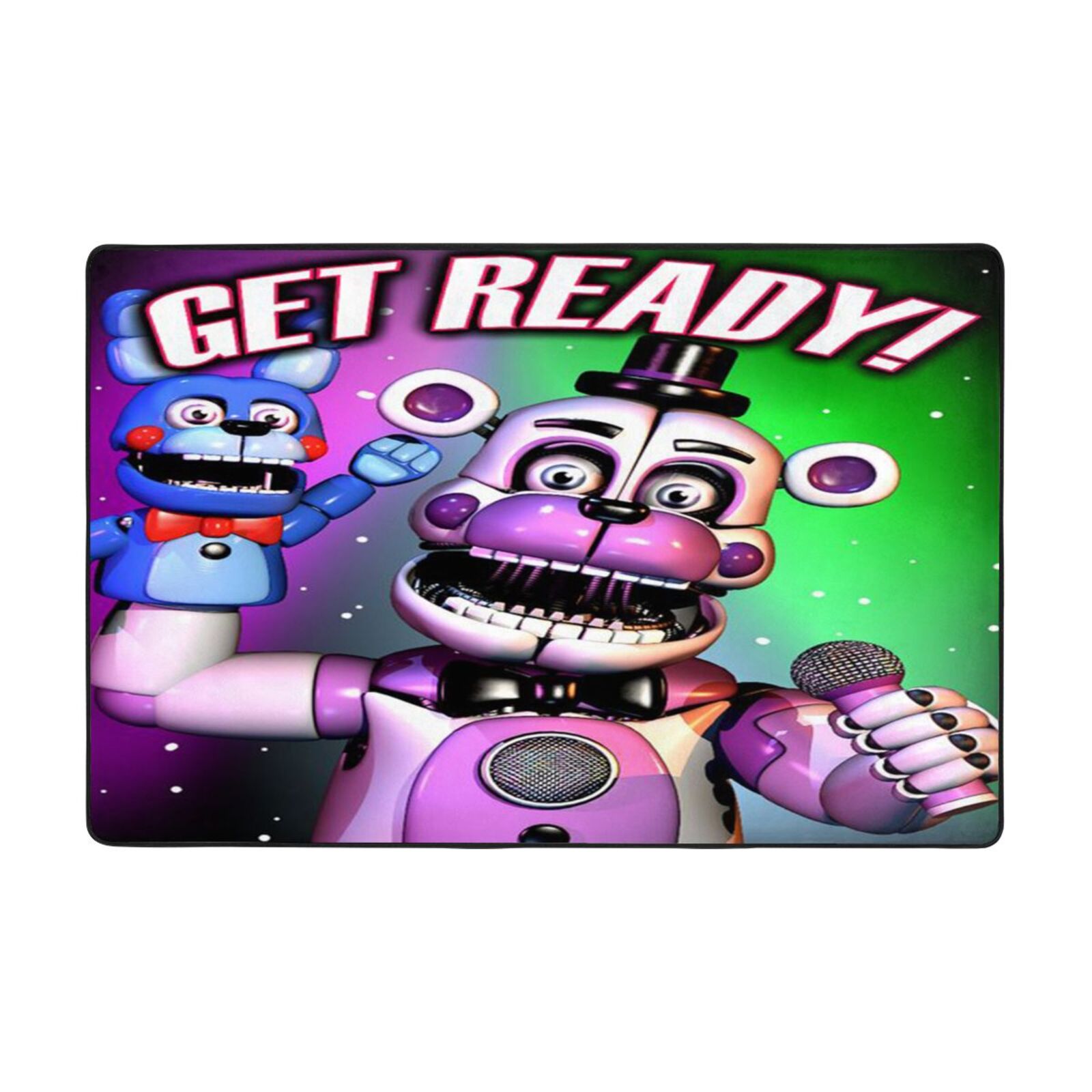 Large Five Nights At Fre-dd Rug Cartoon Anime Rug For Rug, Non-Slip ...