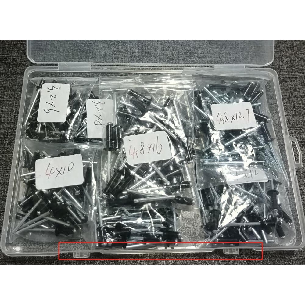 Large Flange Blind Rivets, 240PCS Aluminum Blind Rivets w/ 8 Sizes, for ...